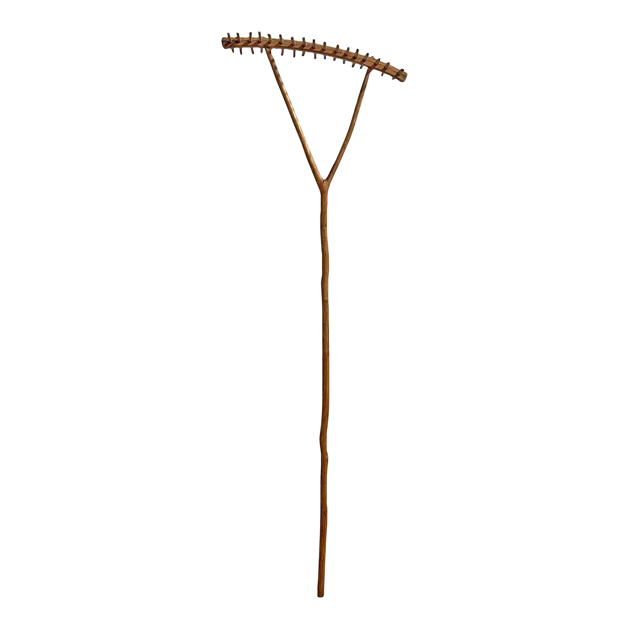 19th Century French Espalier Rake on Custom Mount | Chairish