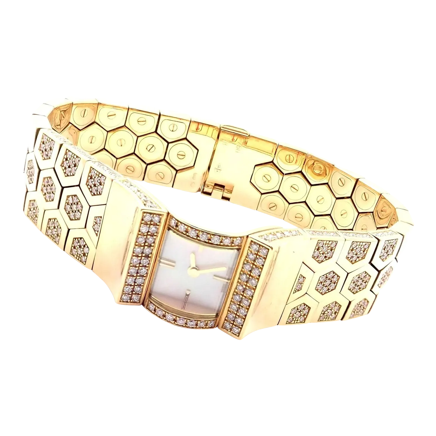 Van Cleef & Arpels Ludo Swann 18k Yellow Gold Diamond Watch Papers ...