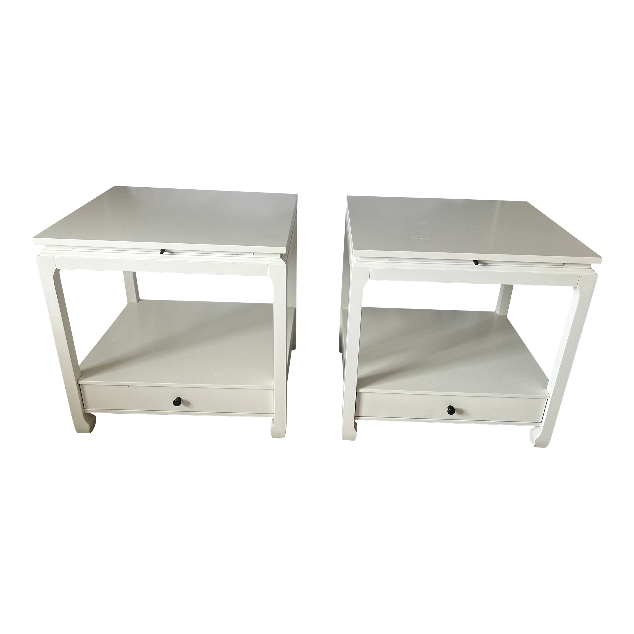 Pair of Ballard Designs Side Tables | Chairish