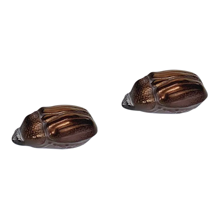 Mid 20th Century Lalique Egyptian Revival Scarabs in Boxes - a Pair ...