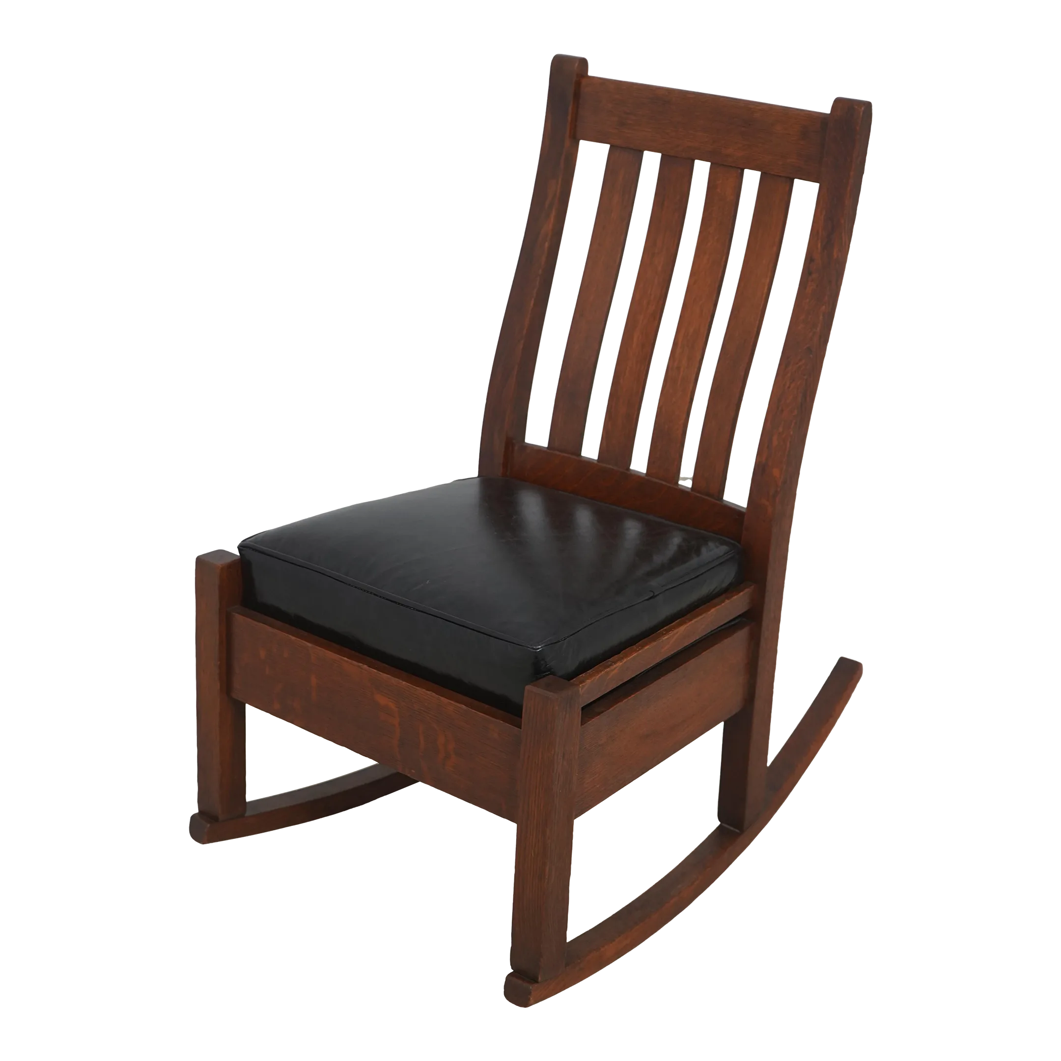 Stickley Brothers Quaint Small Mission Oak Nursing Rocker | Chairish