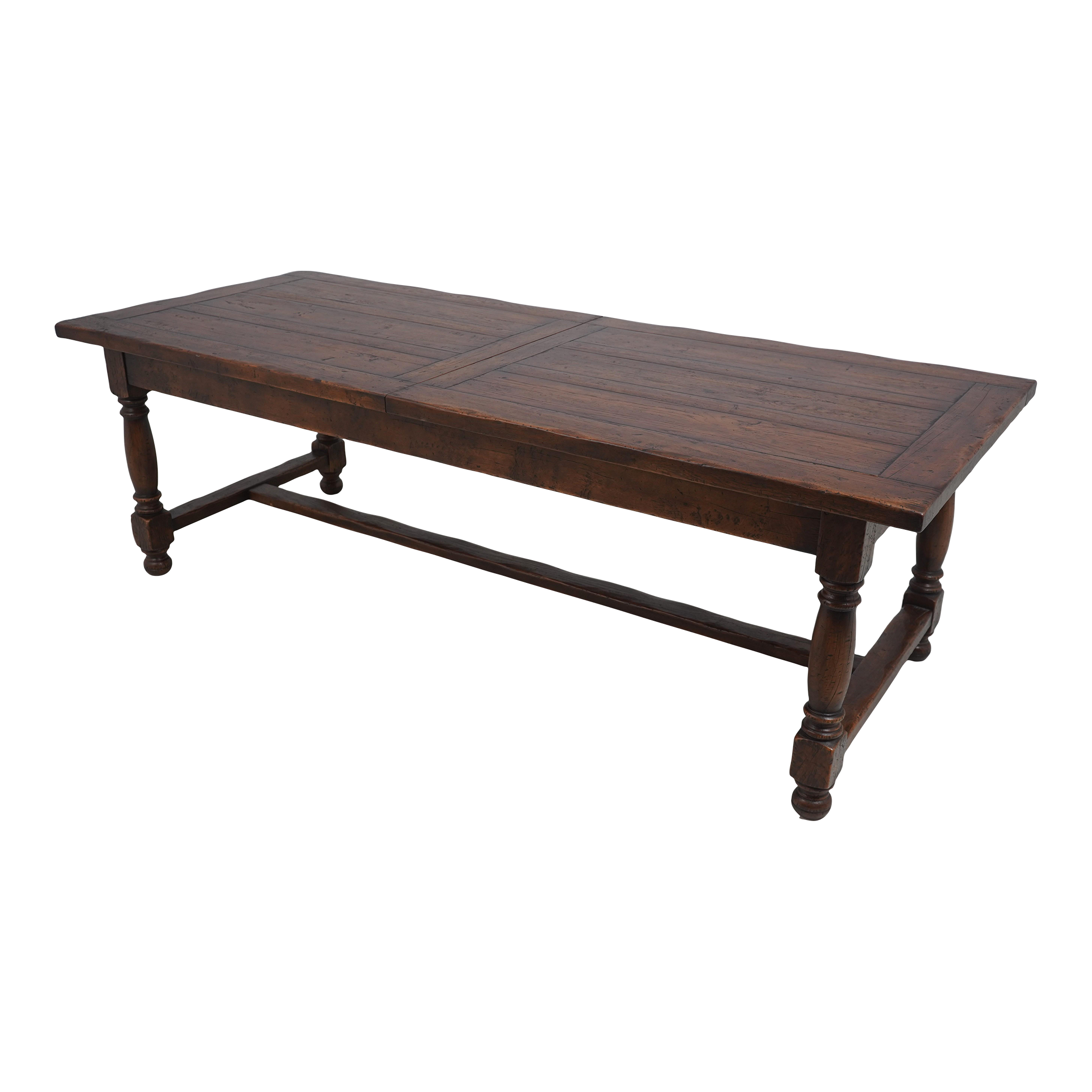 High Quality Bench Made Distressed Finish Dining Room Table | Chairish