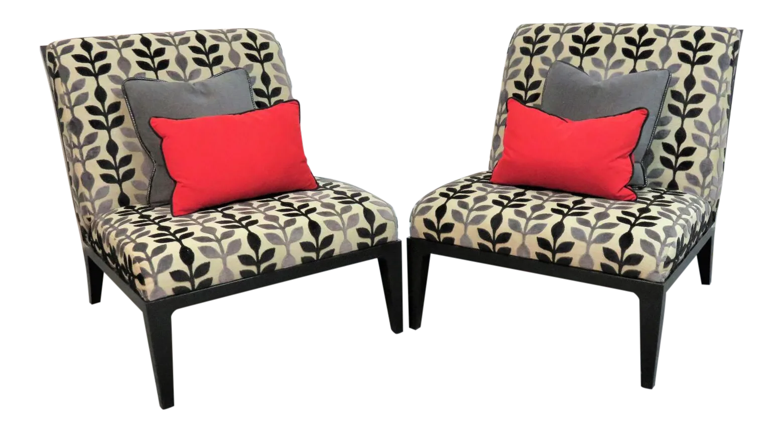 Bill Sofield Baker Slipper Chairs - a Pair | Chairish