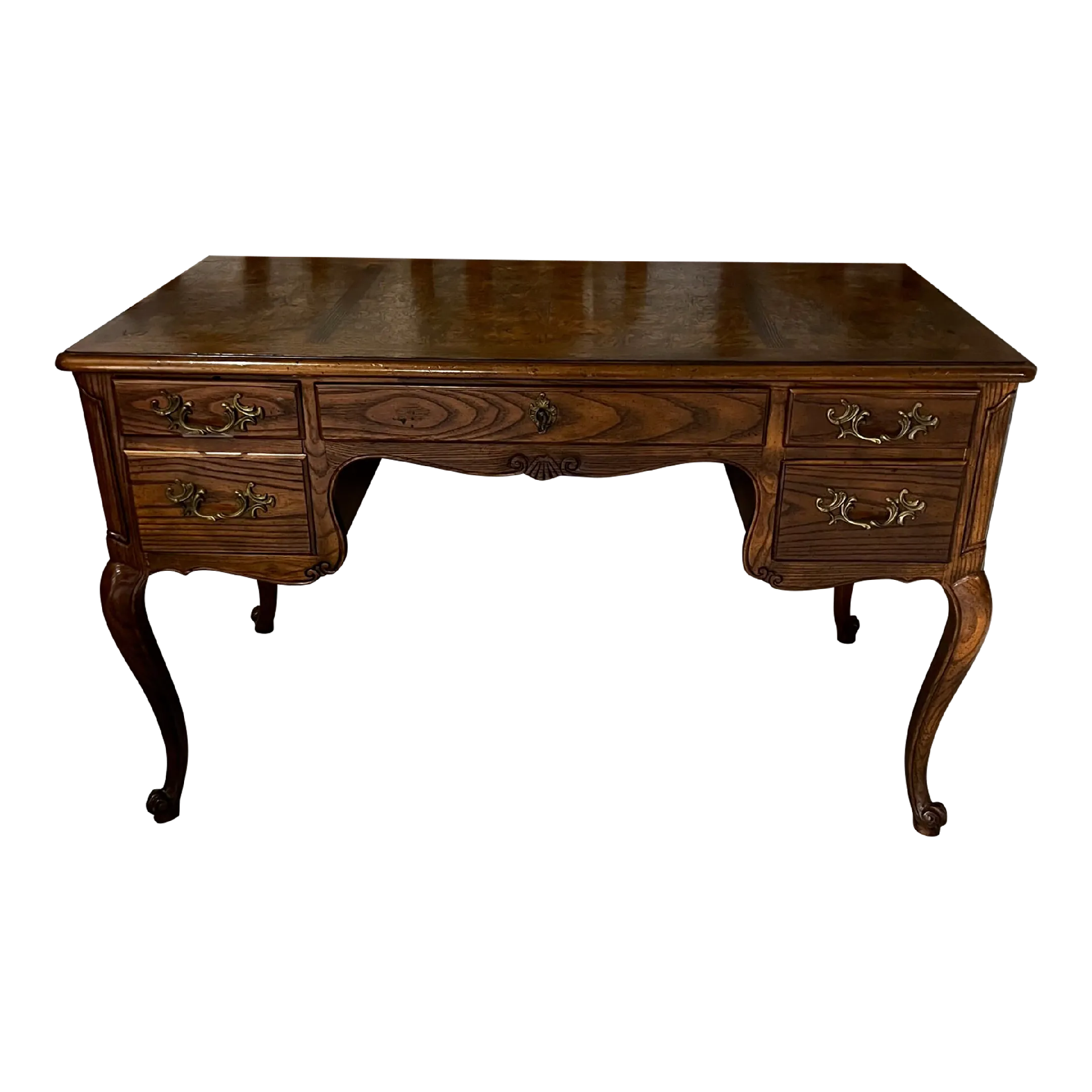 French Louis XV Style Desk or Writing Table by Baker | Chairish