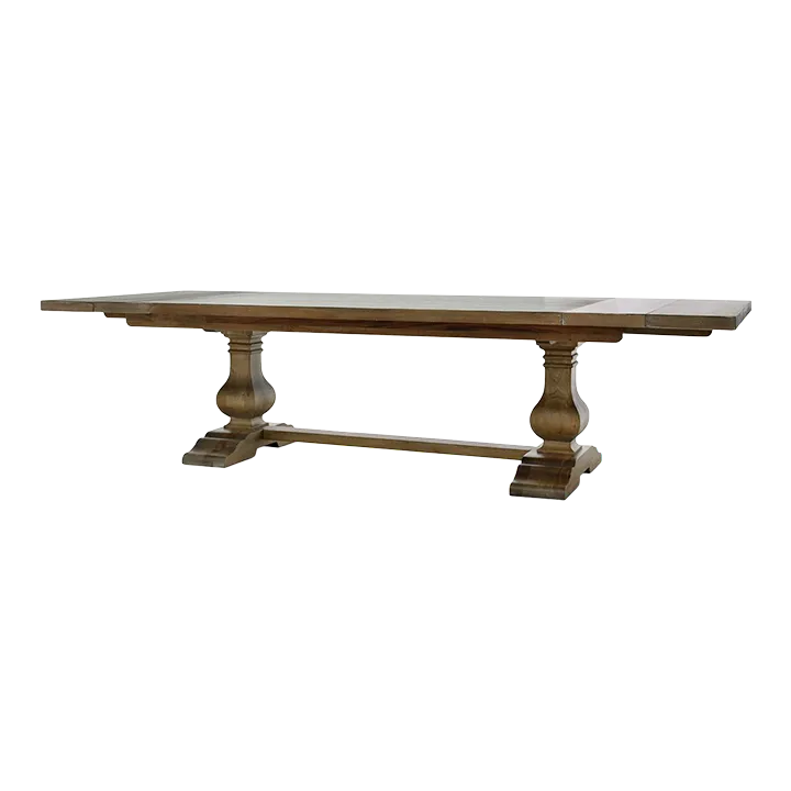 Timeless Extendable Trestle Dining Table | Chairish