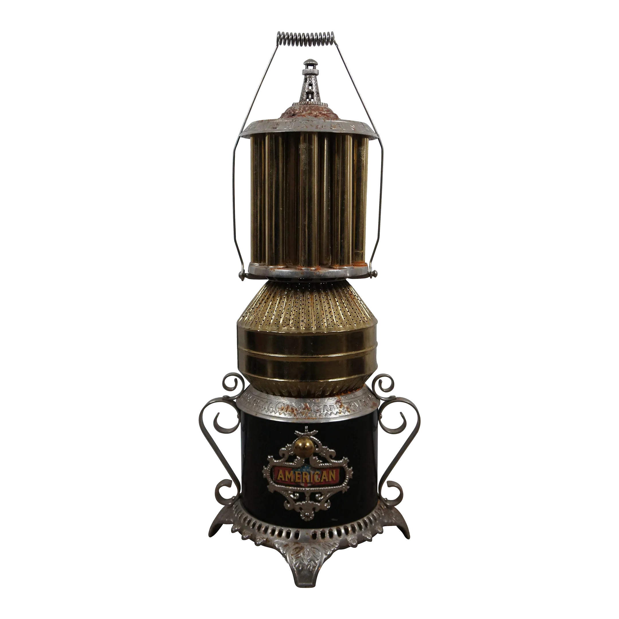 Antique American Central Oil & Gas Lighthouse 110 Stove Heater | Chairish