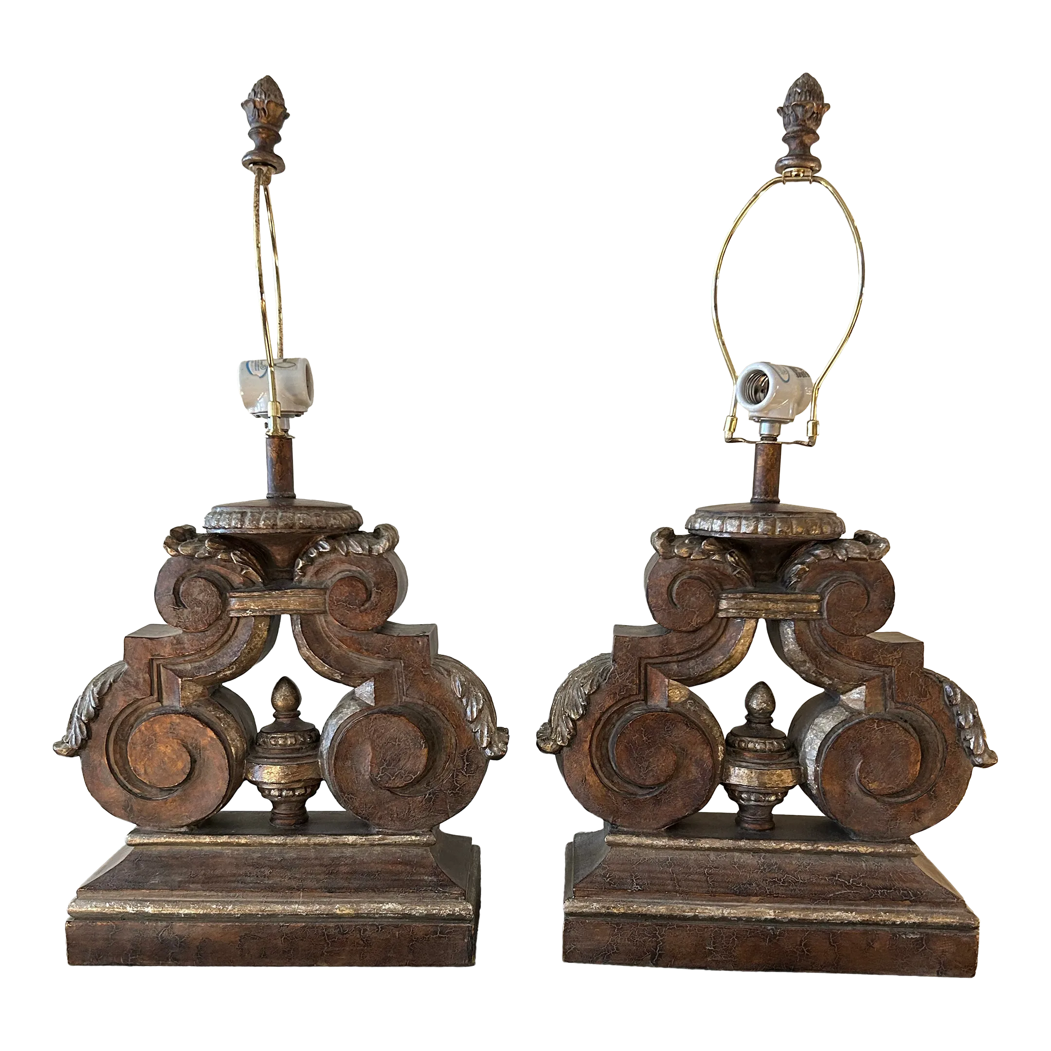 1980s Pair of Neoclassical Style Lamps | Chairish