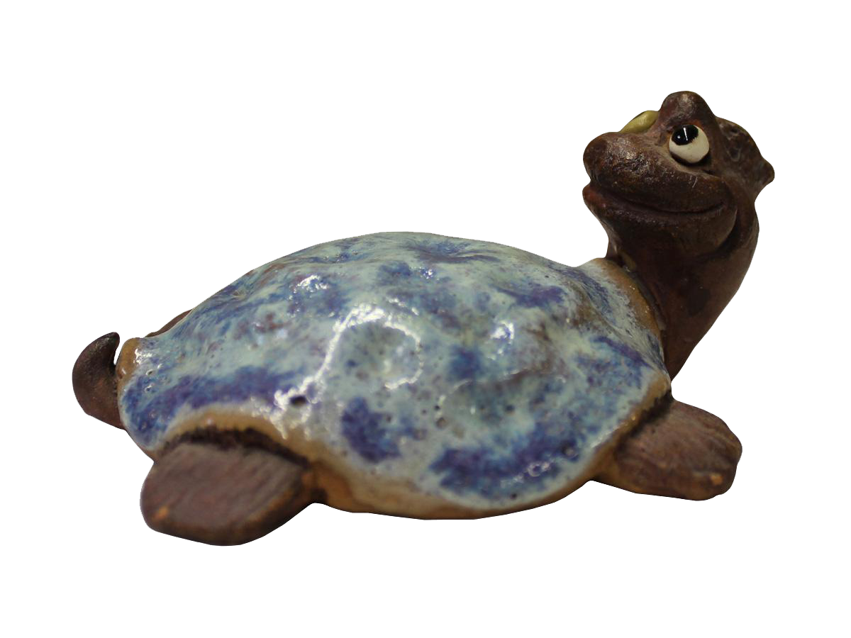 Modern Ceramic Turtle Figure | Chairish