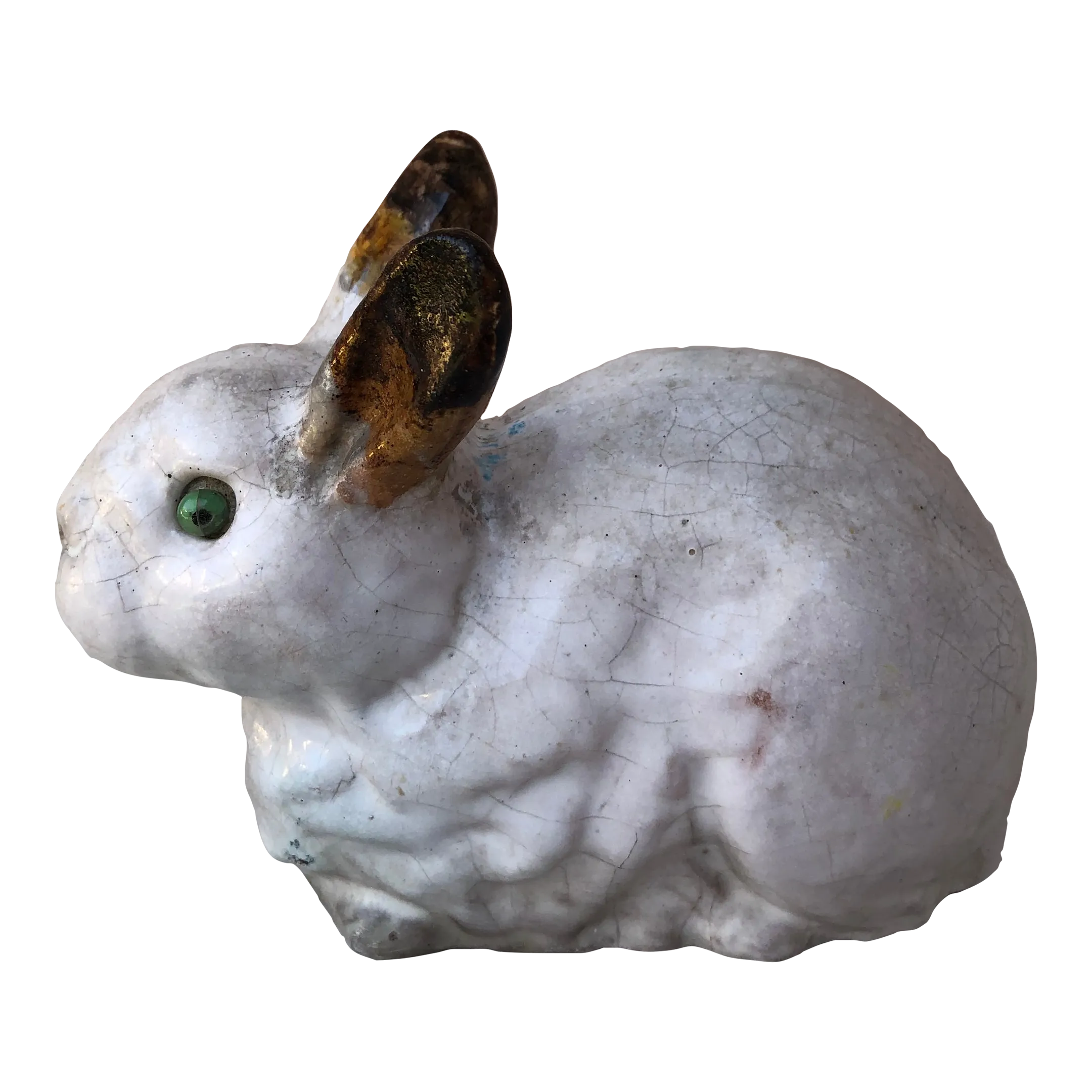 French Majolica Terracotta Rabbit Bavent Circa 1900 | Chairish