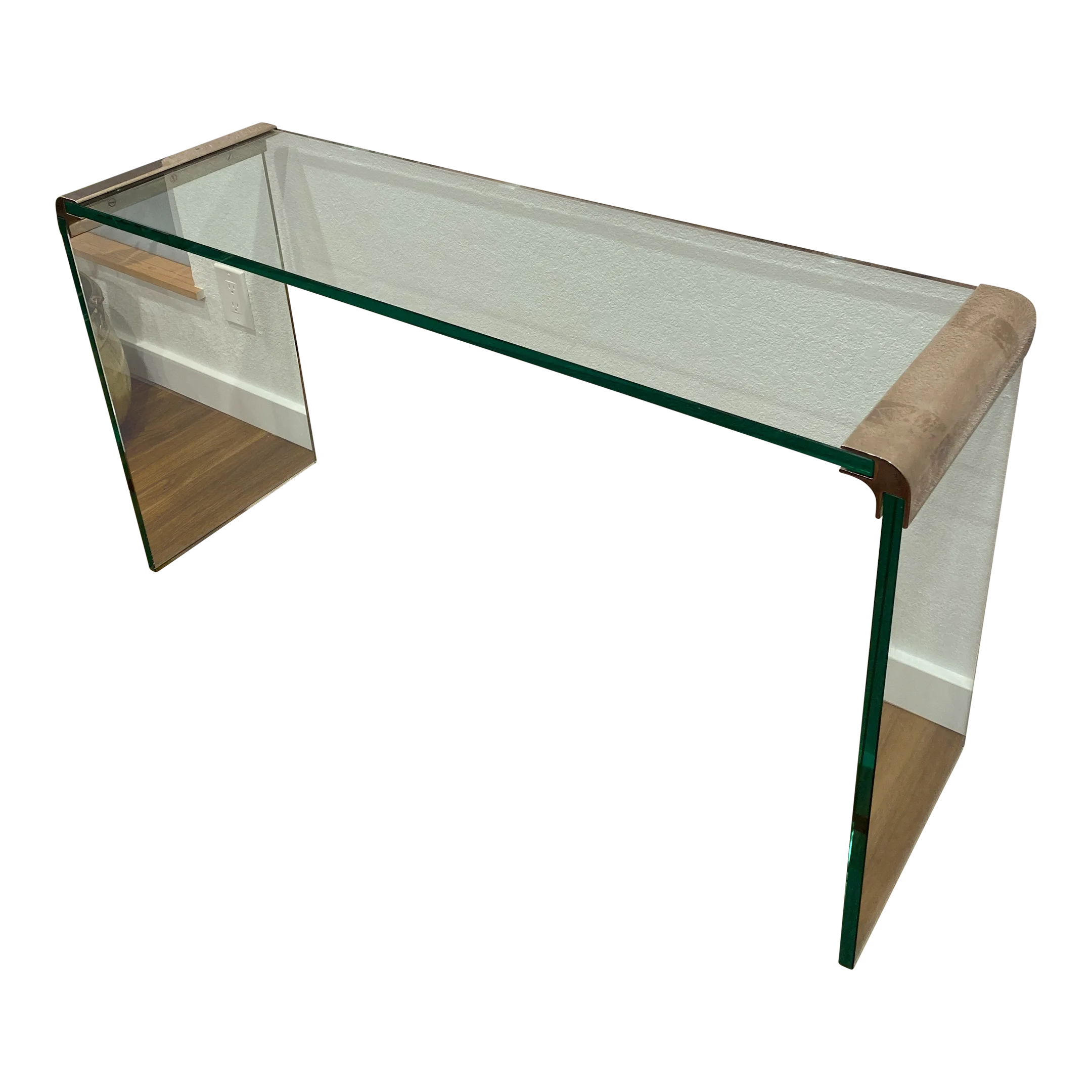 1970s Waterfall Console Table | Chairish