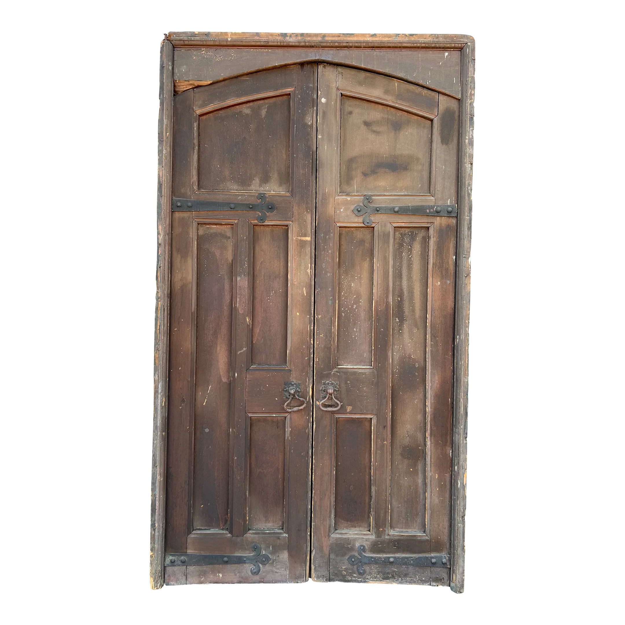 1920s Spanish Revival Style Double Entry Doors With Original Hardware ...