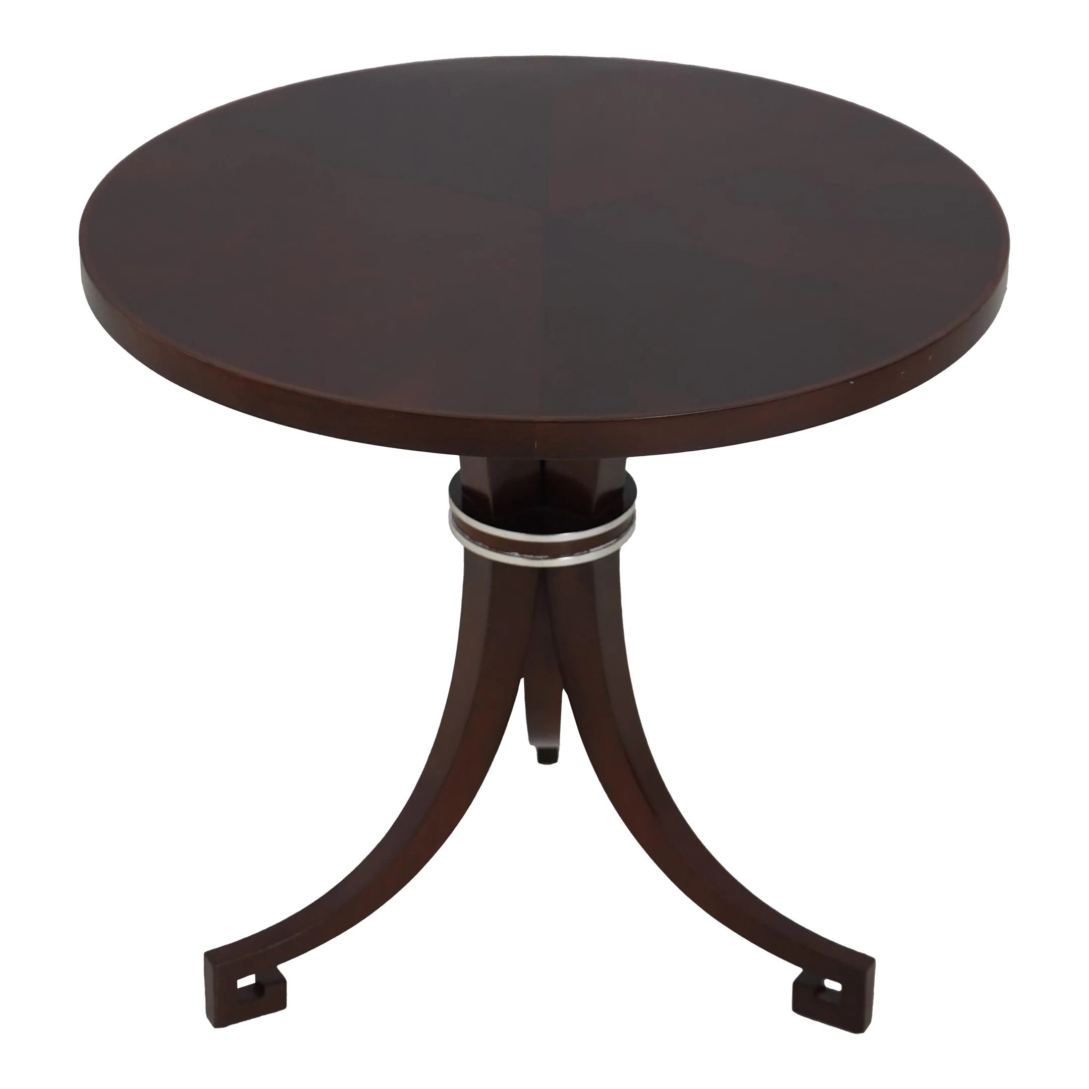Boiler & Co Modern Design Greek Key Round Table | Chairish