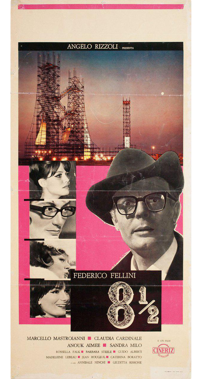 8 1/2 1963 Italian Locandina Film Poster | Chairish