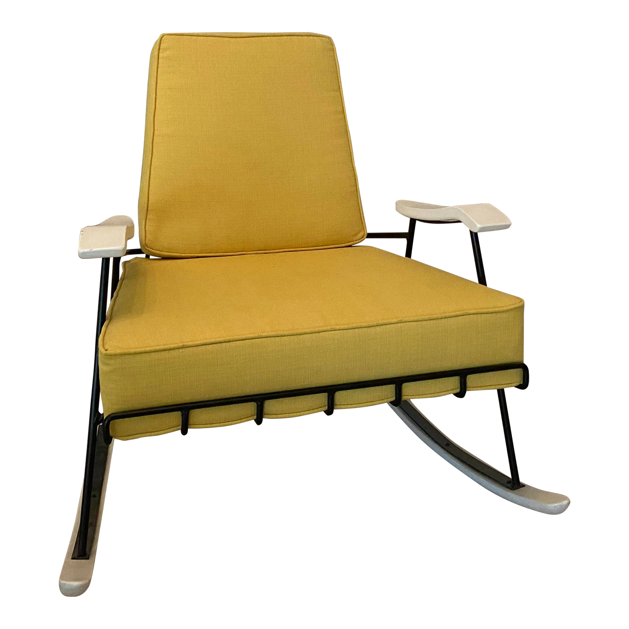 Mid 20th Century Modern Industrial Rocking Chair | Chairish