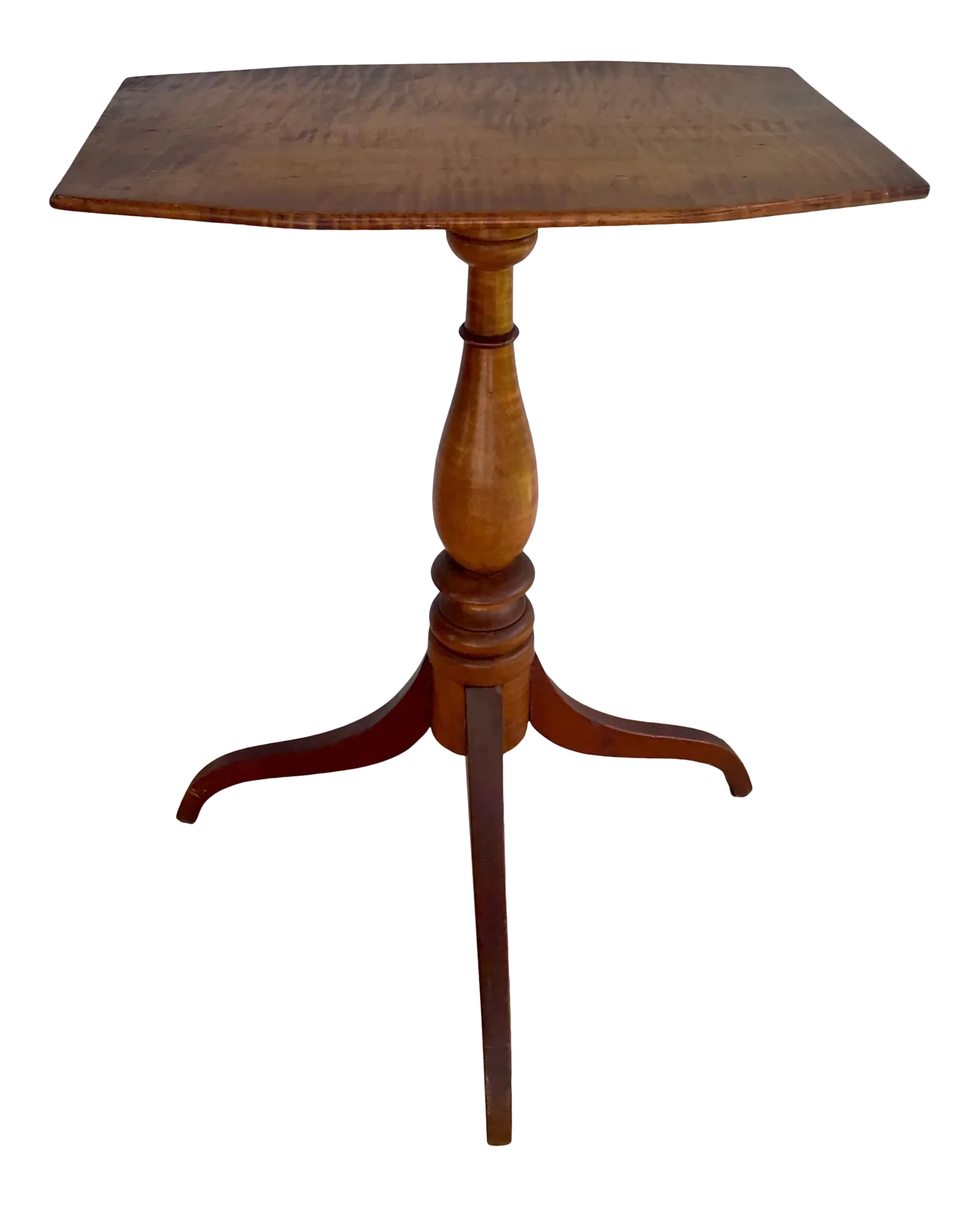 19th C. New England Federal Tilt-Top Tripod Table. | Chairish