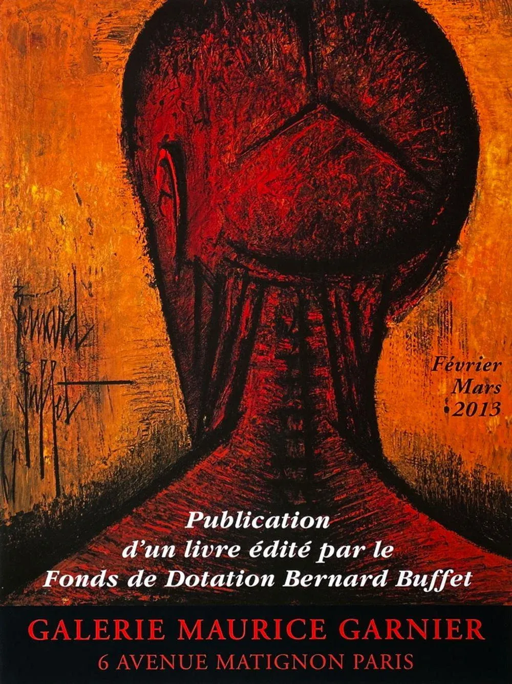 2013 Bernard Buffet Maurice Garnier Gallery Poster | Chairish