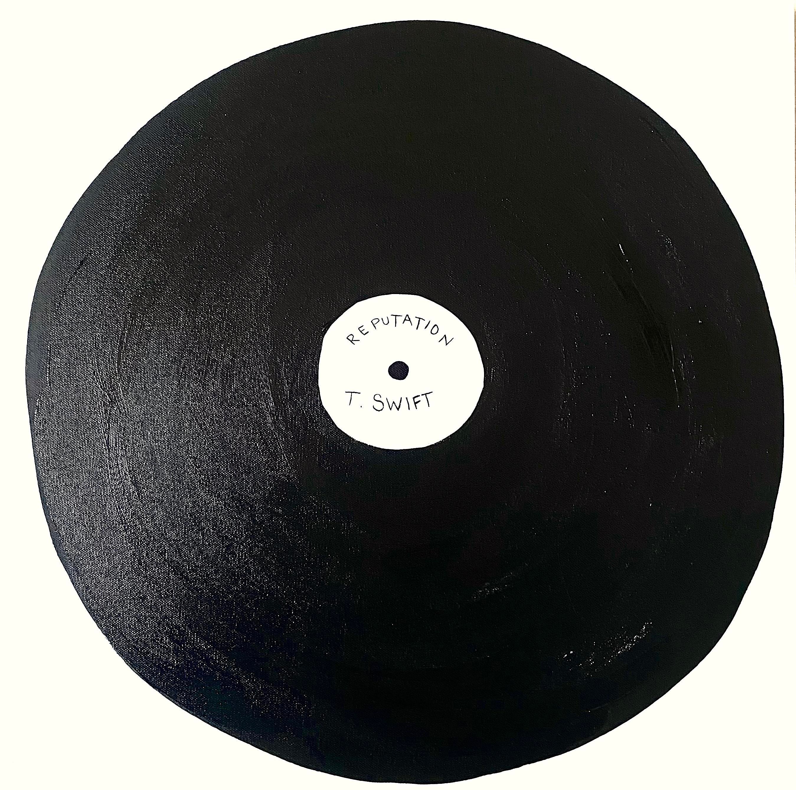 Abstract Vinyl Record Painting, Reputation by Taylor Swift | Chairish
