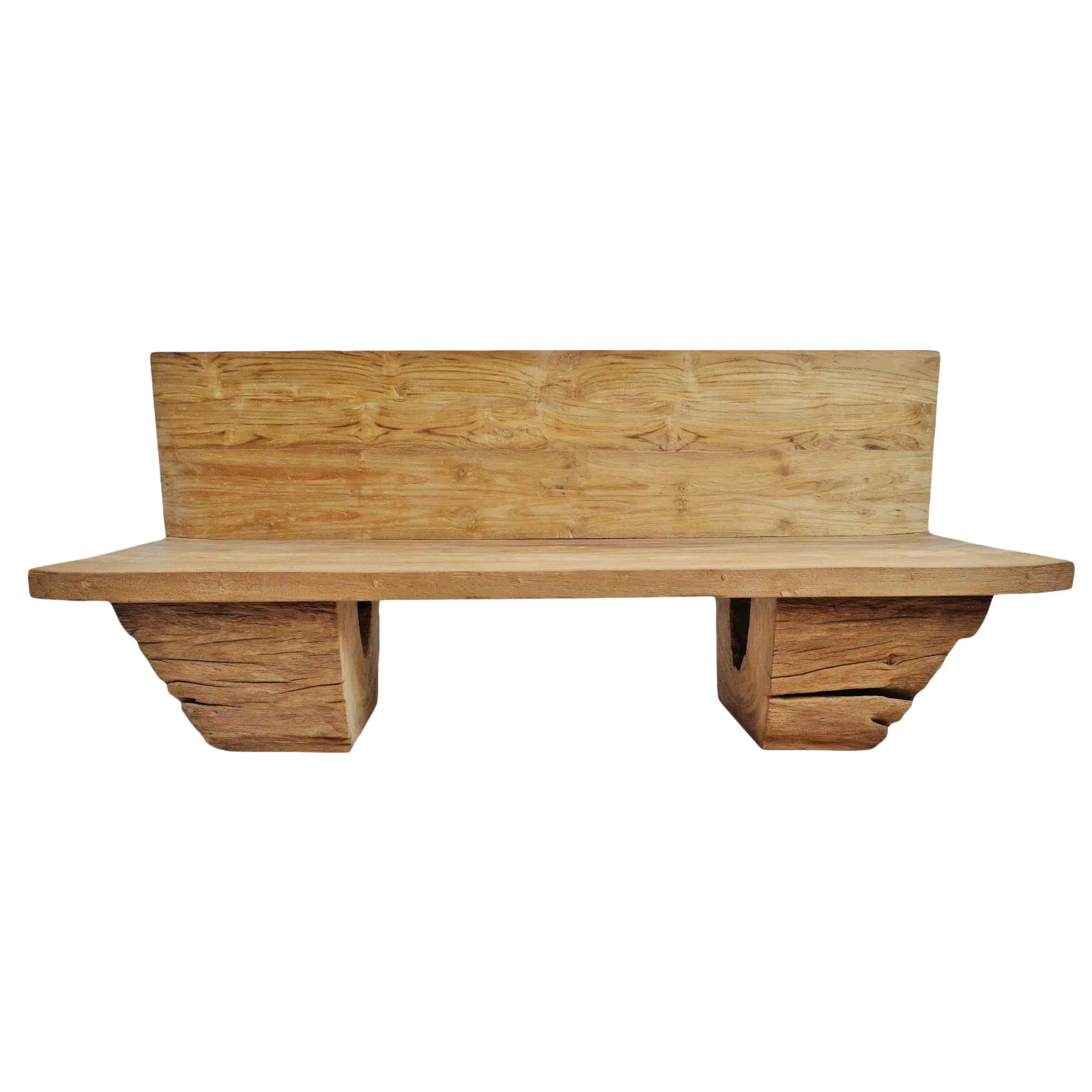 Modern Teak Java Bench | Chairish