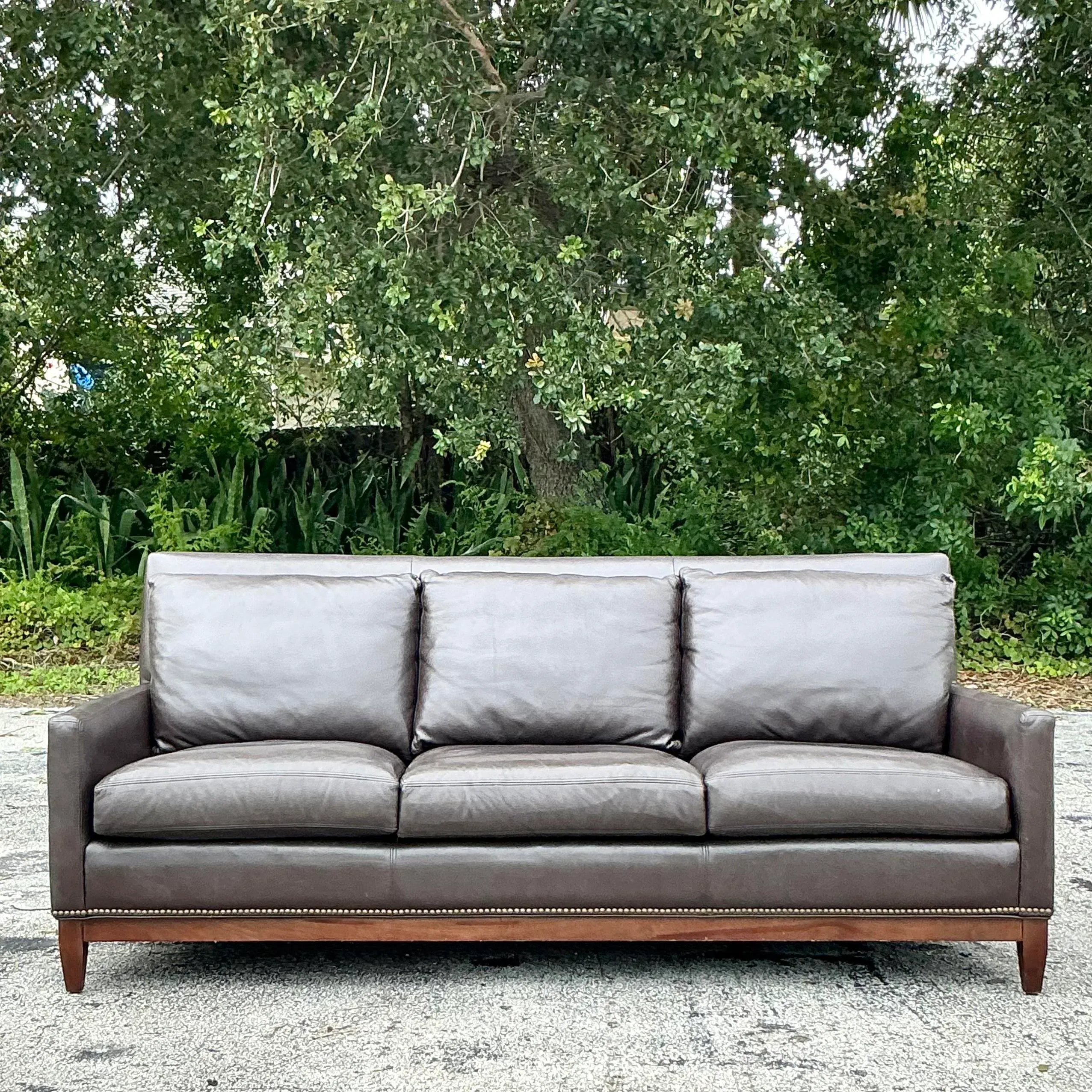 Boho leather couch store