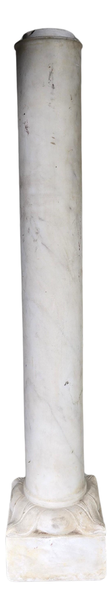 Antique Marble Column, 1860 | Chairish