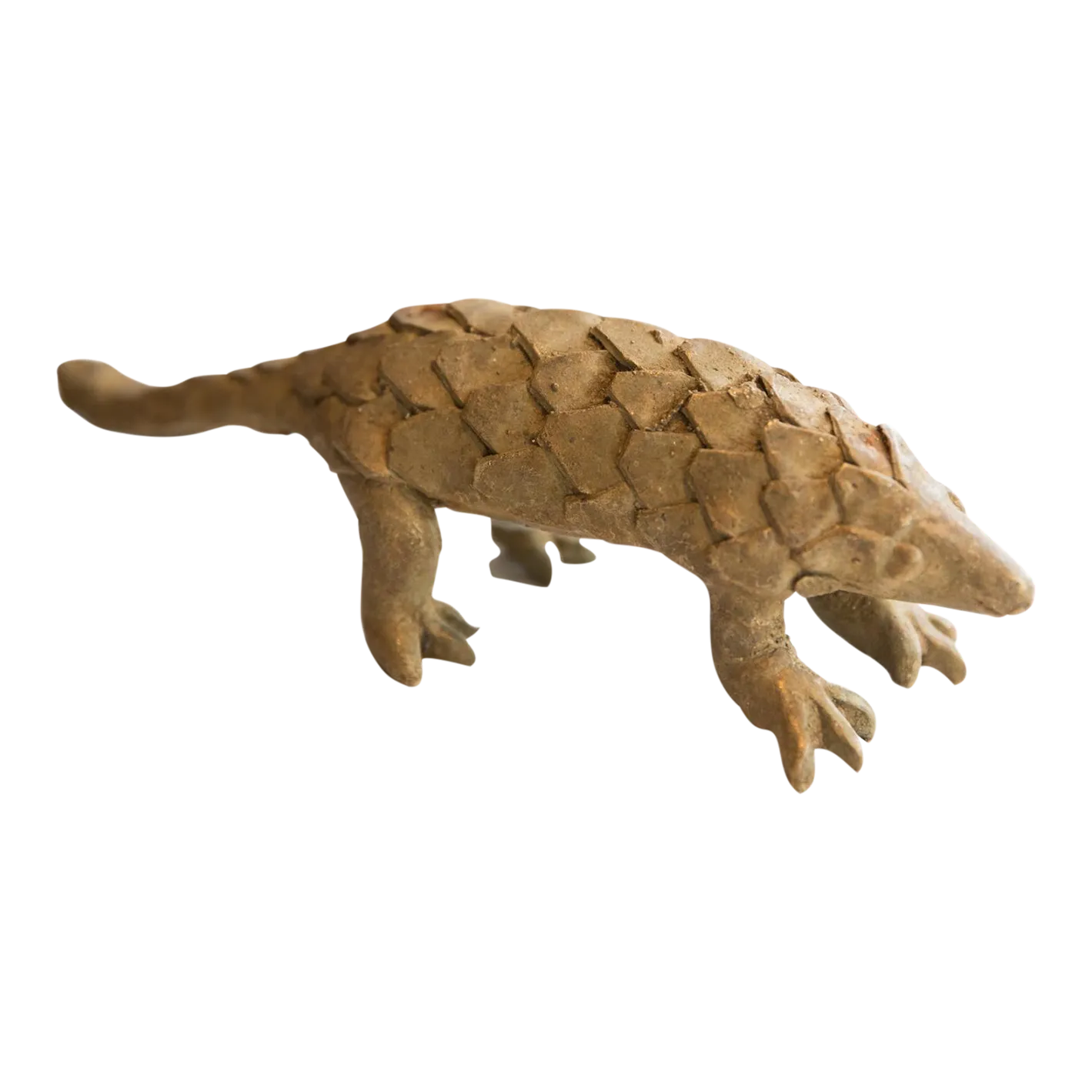 Vintage African Pangolin Sculpture | Chairish