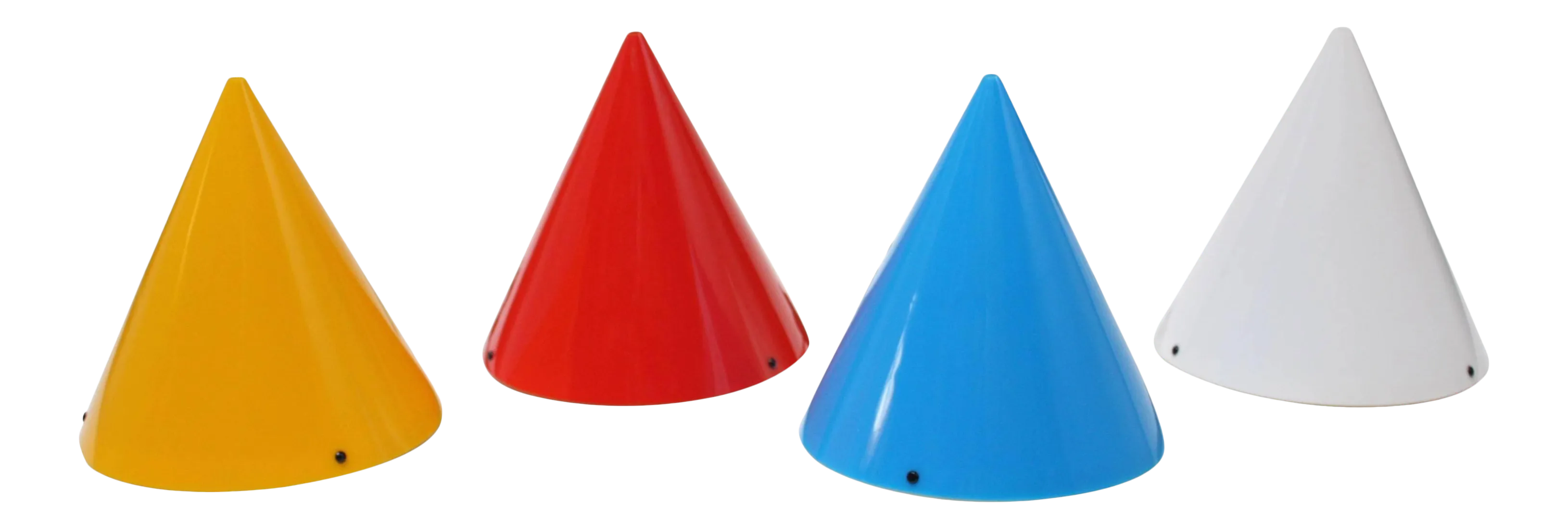 Acrylic 'Cone' Fixtures by Verner Panton for Polythema - Set of 4 ...