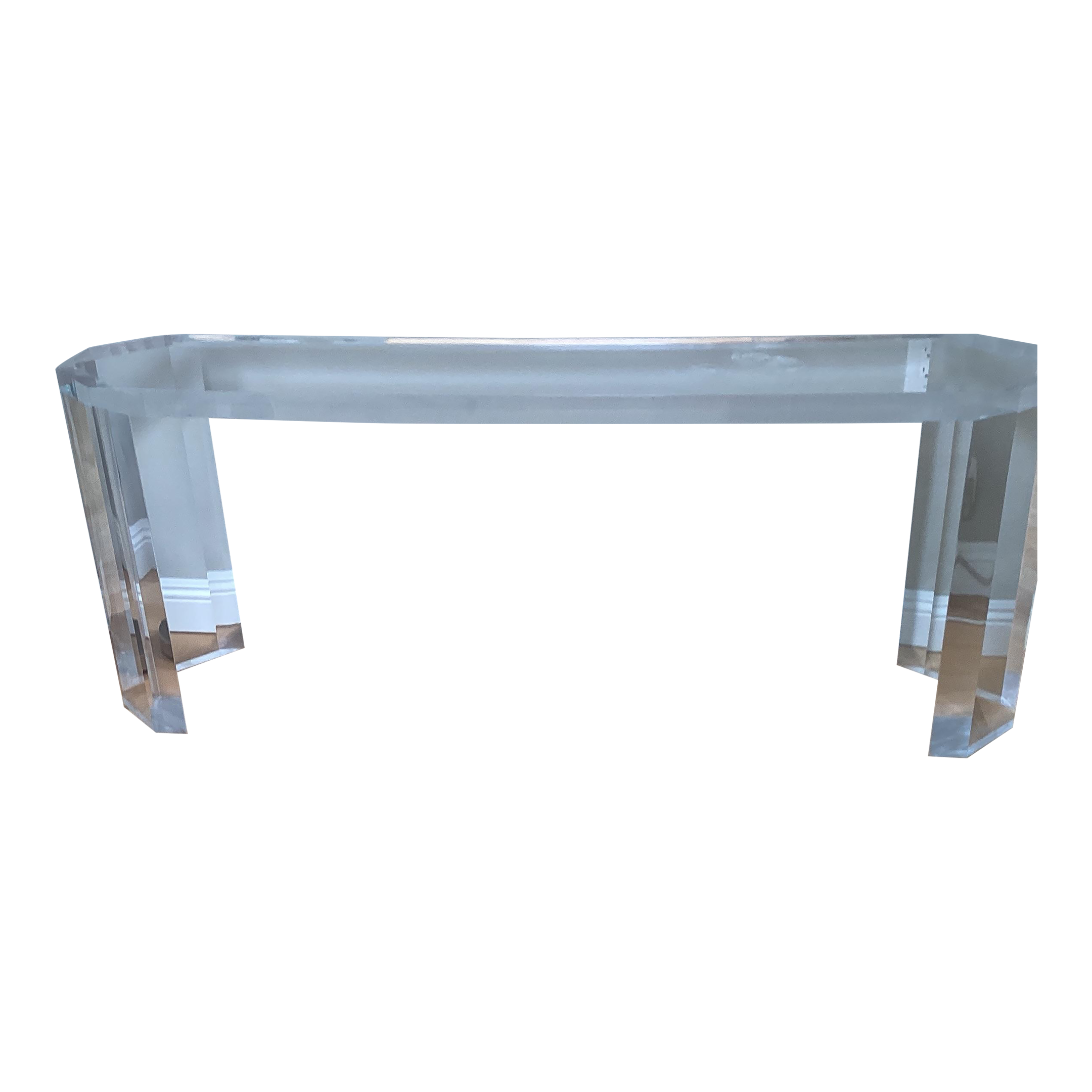 1980s Vintage Acrylic Console Table | Chairish