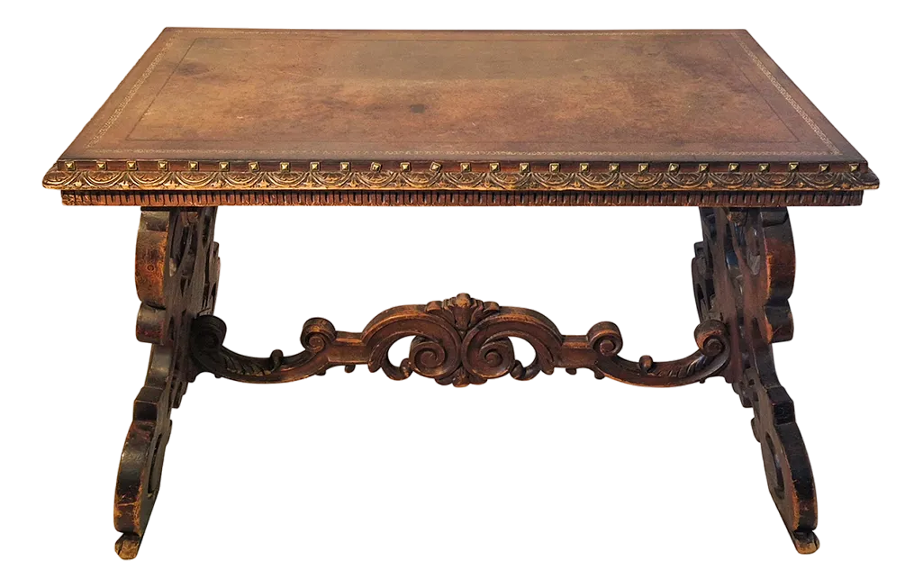 Antique Writing Table, 1980s | Chairish