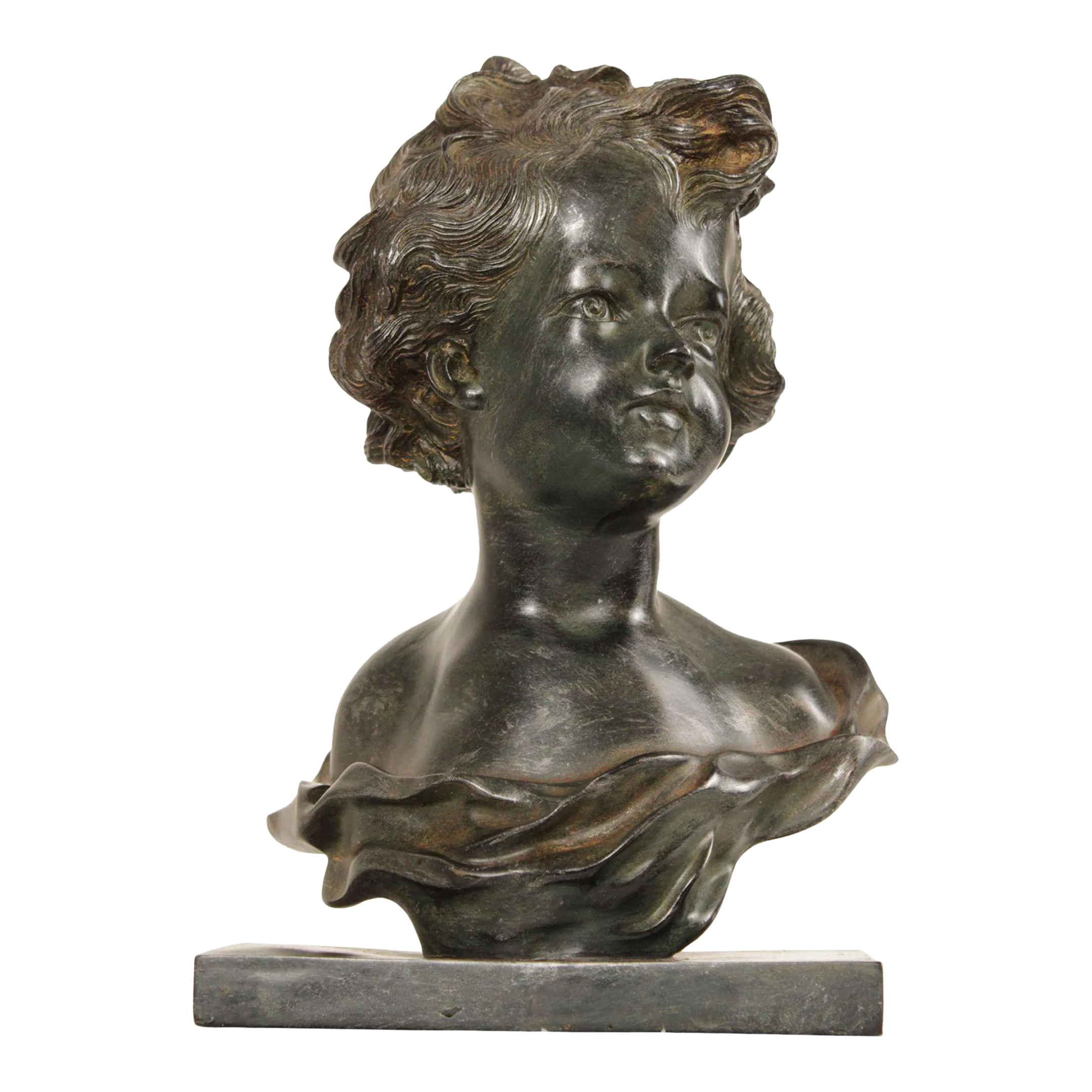 Vintage Classical Style Bronzed Bust Statue | Chairish