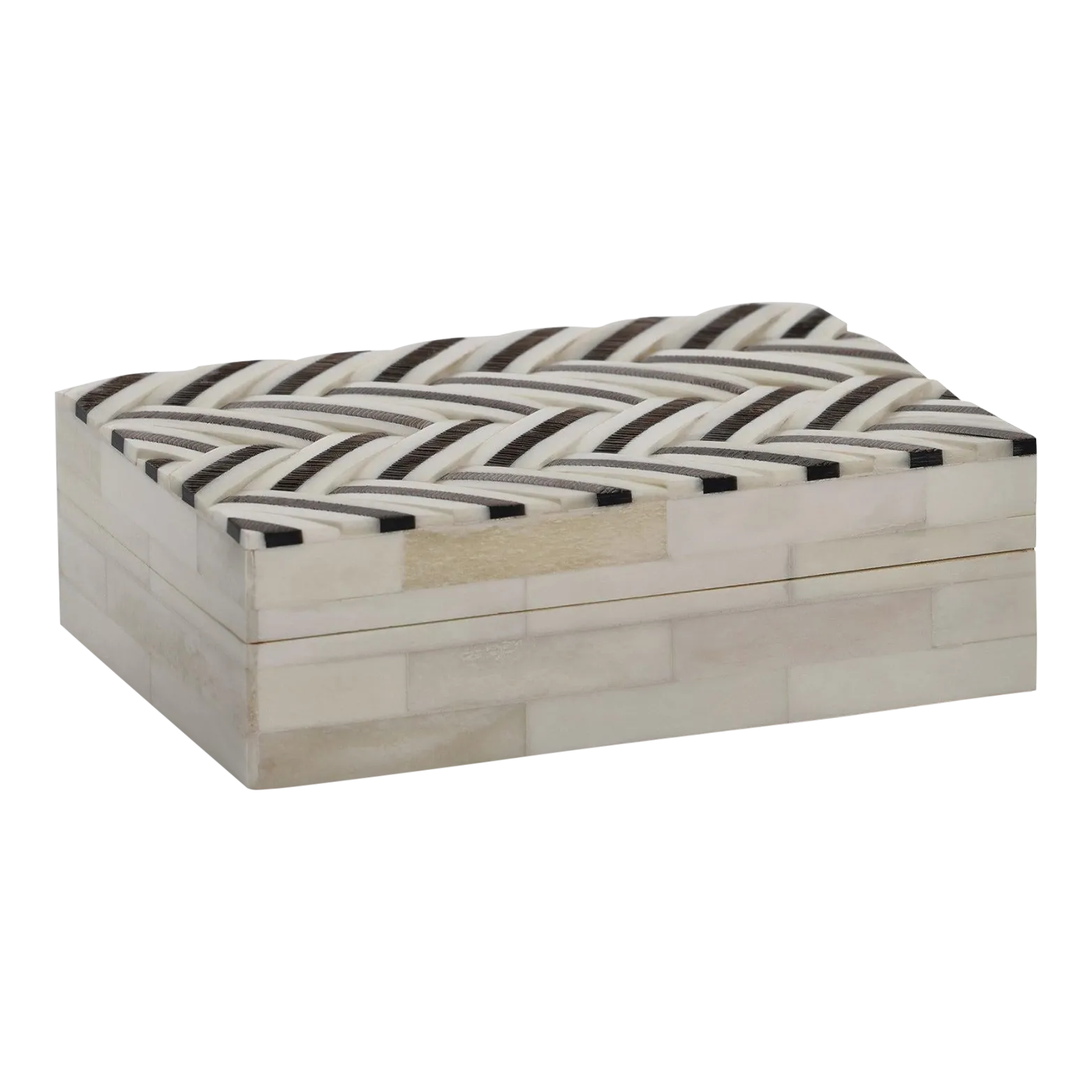 Tinsley Ivory Bone & Shagrin Decorative Box | Chairish