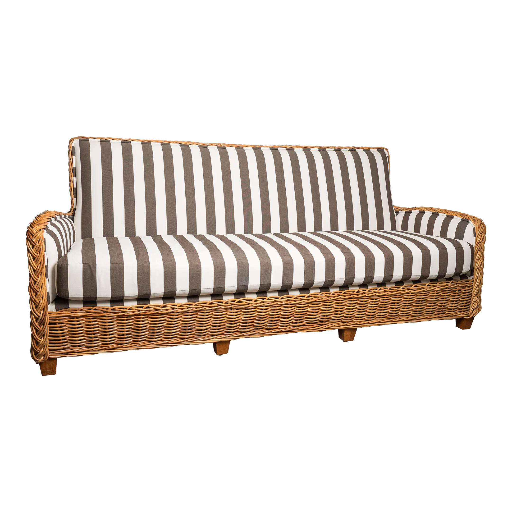 The Wicker Works Gary Hutton Sofa | Chairish