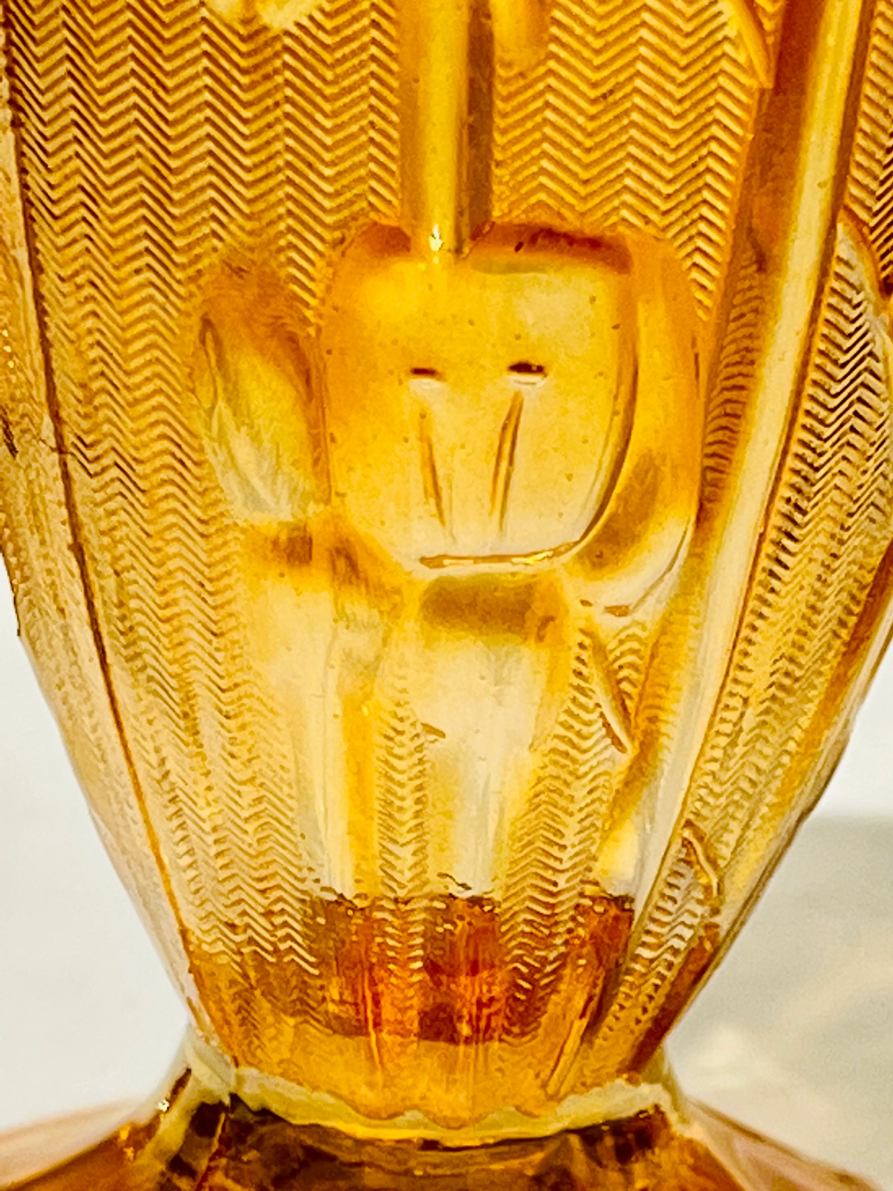 Orange Depression Glass Vintage Federal Carnival Depression Glass