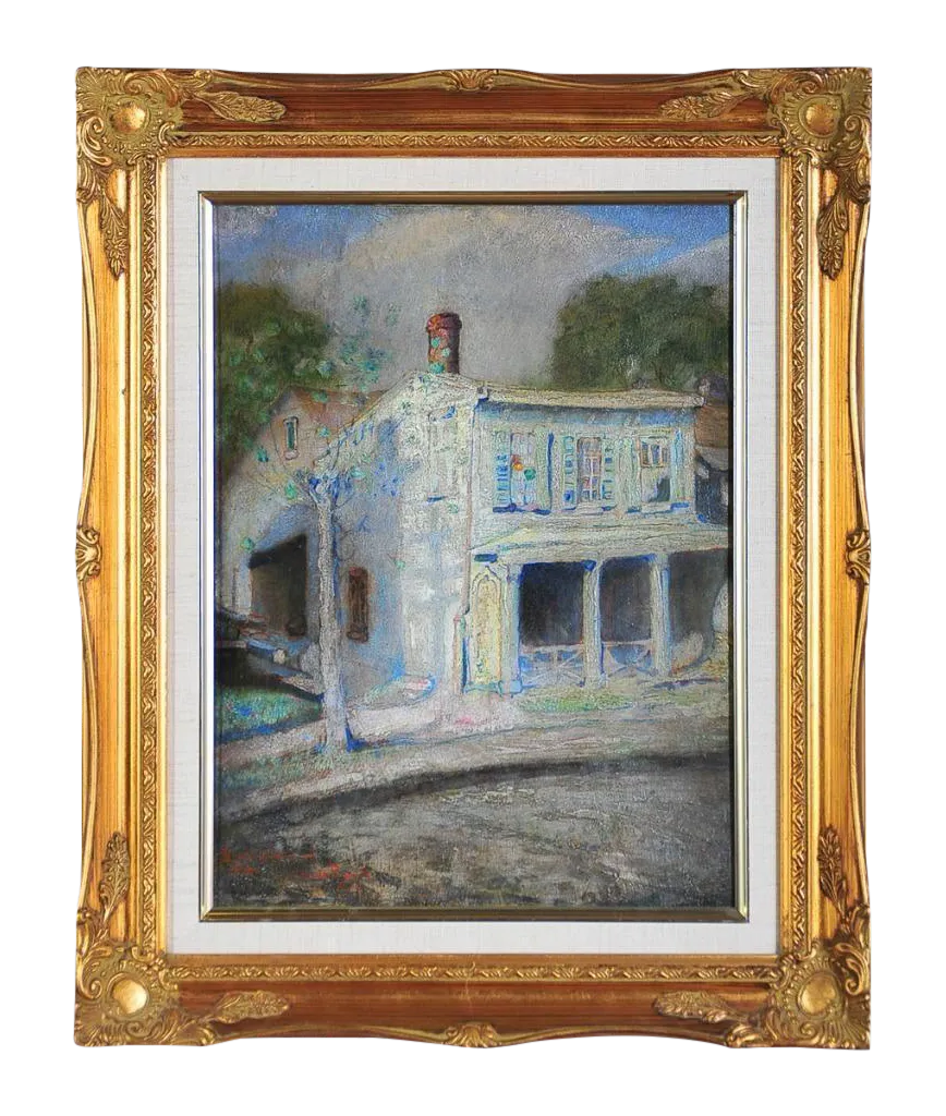 Claude Buck Birthplace House in the Bronx- C.1913 Oil Painting | Chairish