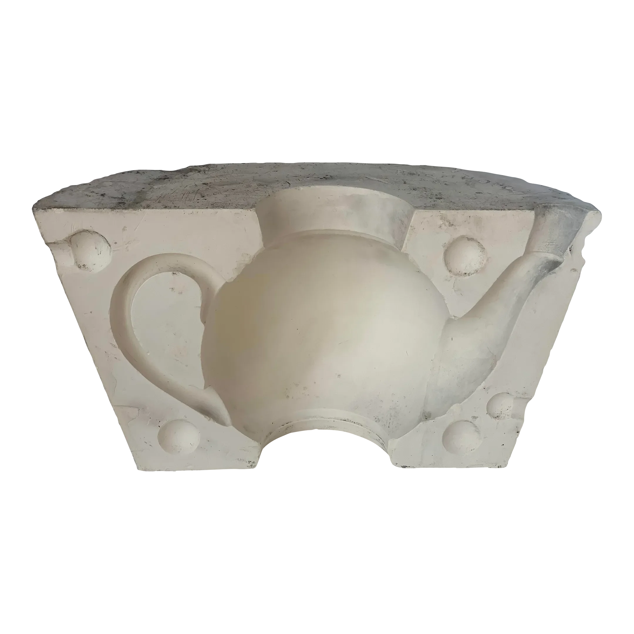 Vintage English Teapot Plaster Mold, Early 20th Century | Chairish