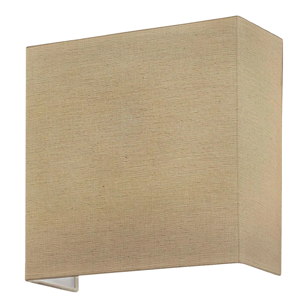 Natural Fabric Wall Light | Chairish