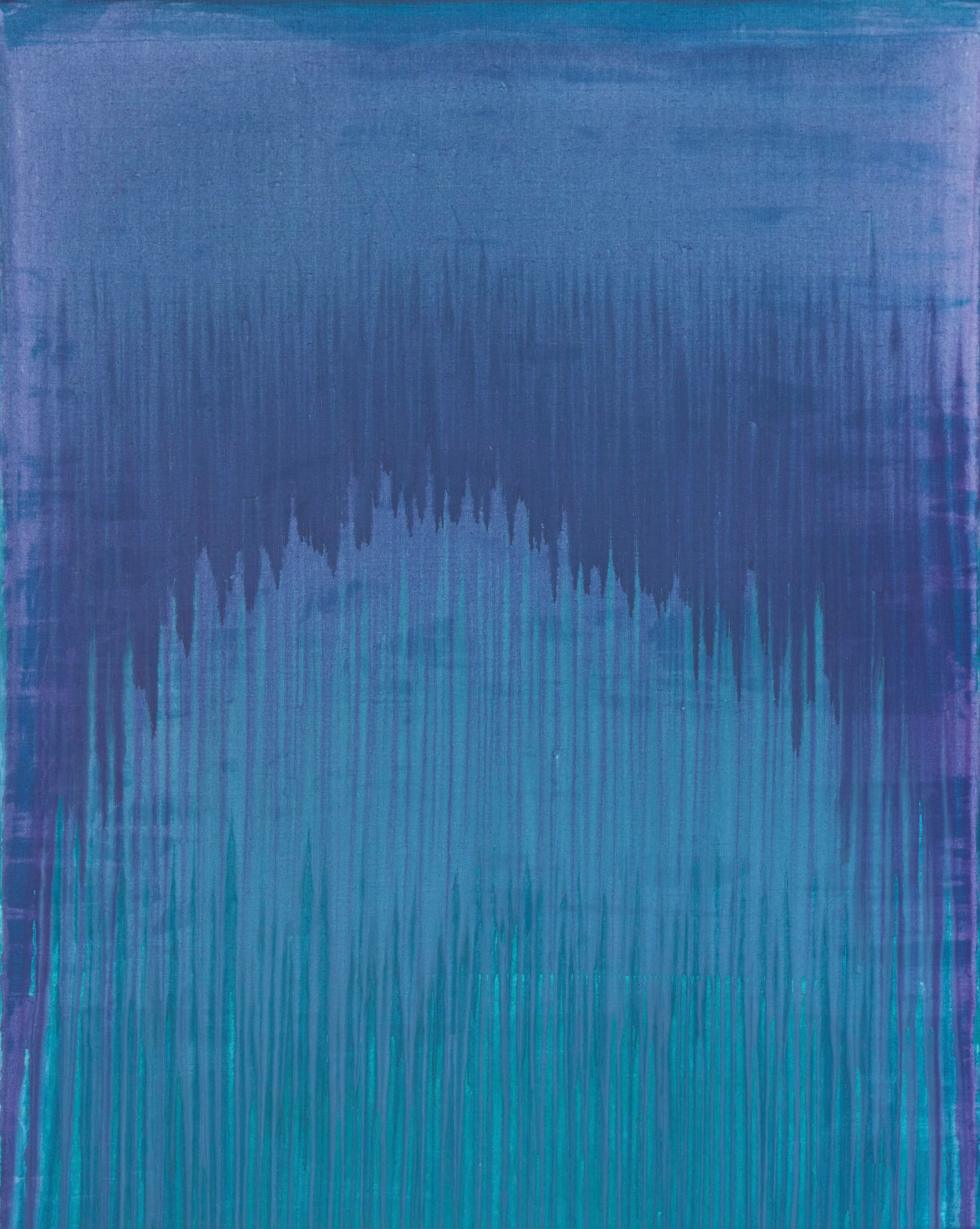 "Purple Arc Over Blue Becoming Dizzy and Out of Breath" Large Abstract ...