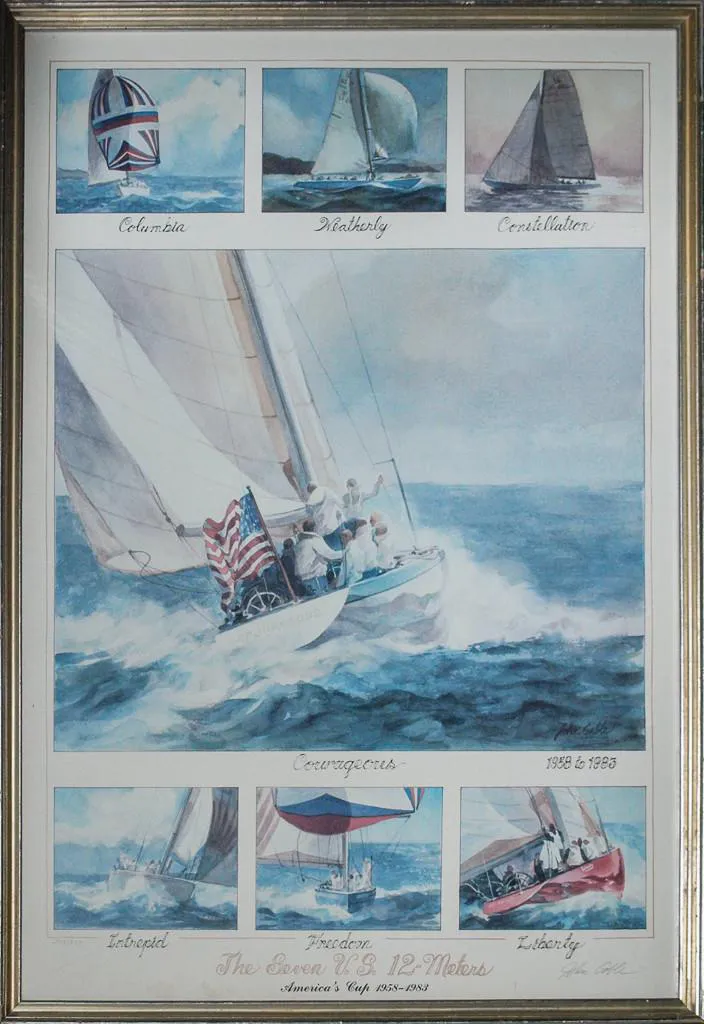 "The Seven U.S. 12-Meters" | Chairish