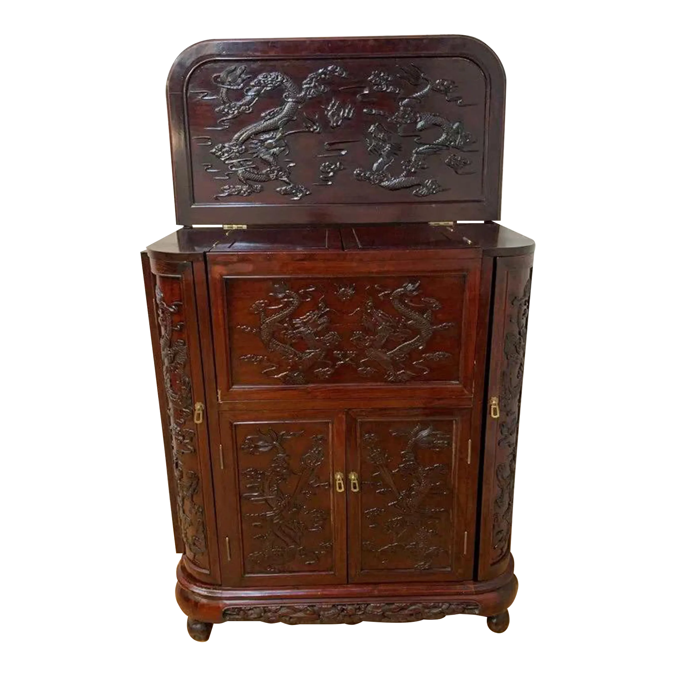 Antique chinese bar cabinet store