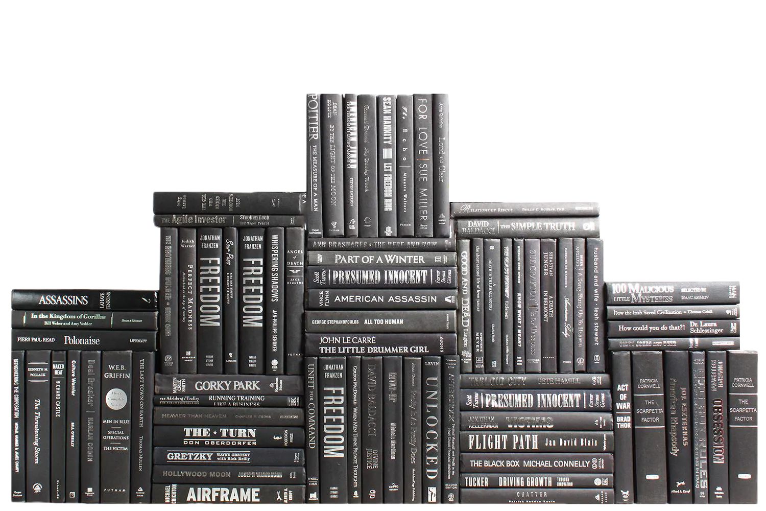 Modern Deco Book Wall : Set of Seventy Five Decorative Books | Chairish