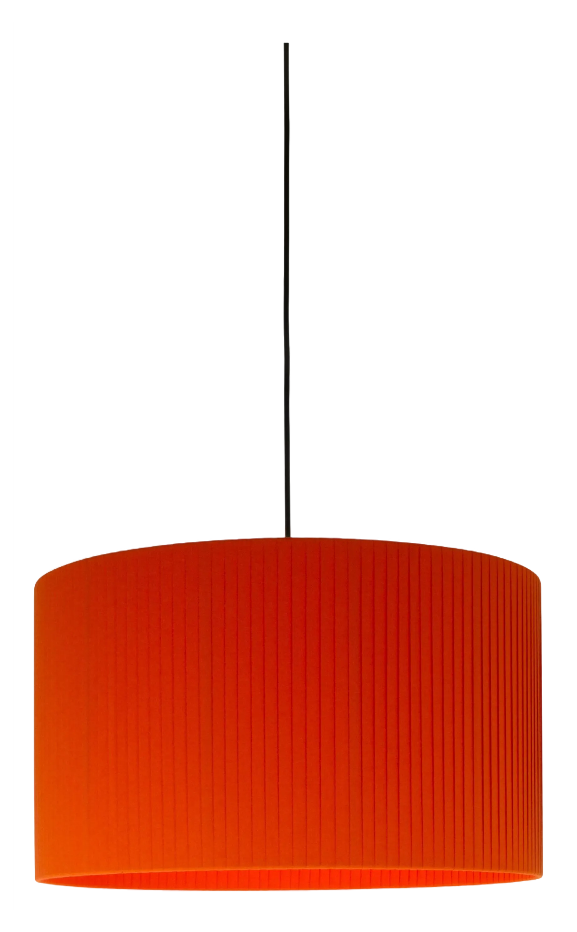 Red Sísísí Cilíndricas GT2 Pendant Lamp by Santa & Cole | Chairish