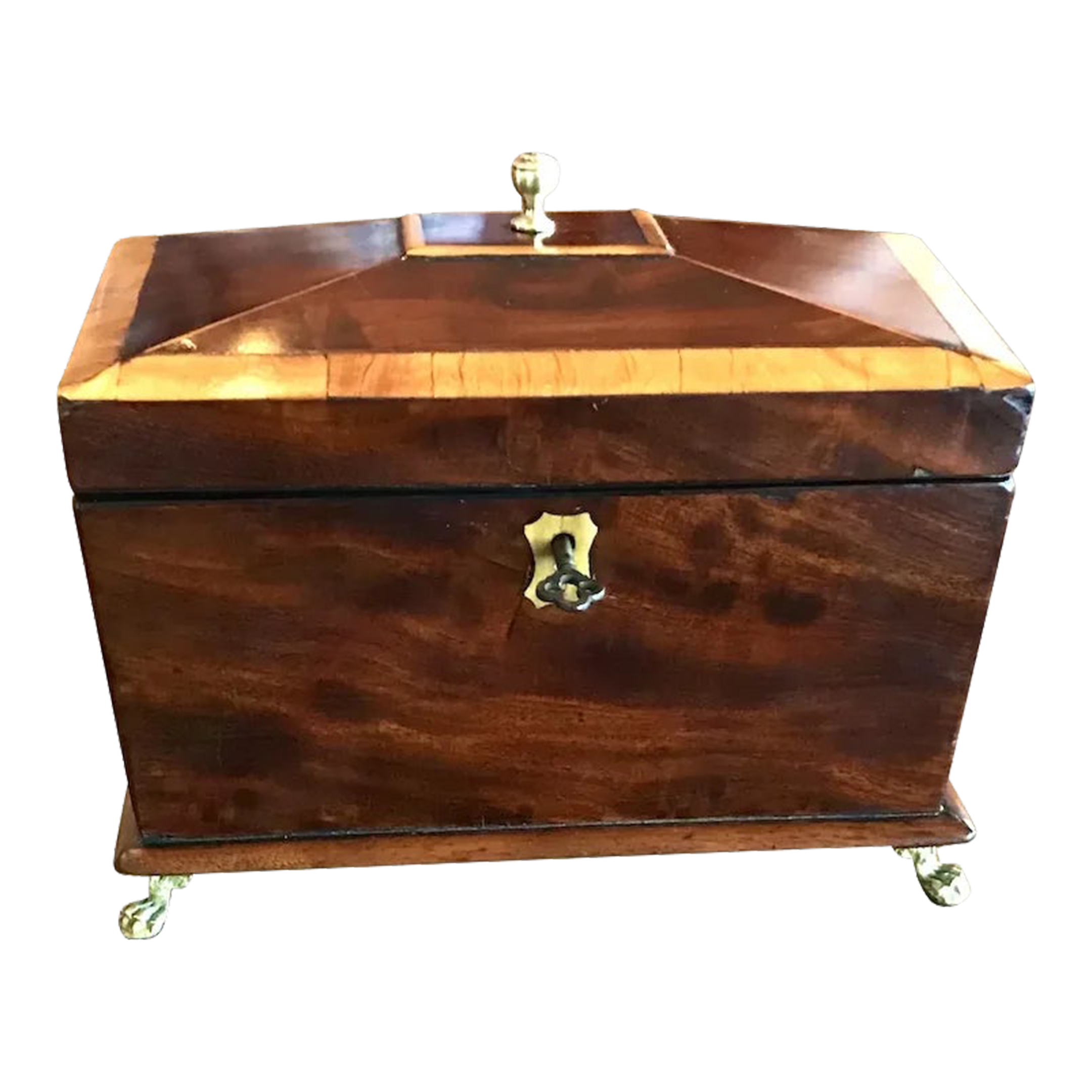 Early 19th Century English Regency Tea Caddy | Chairish