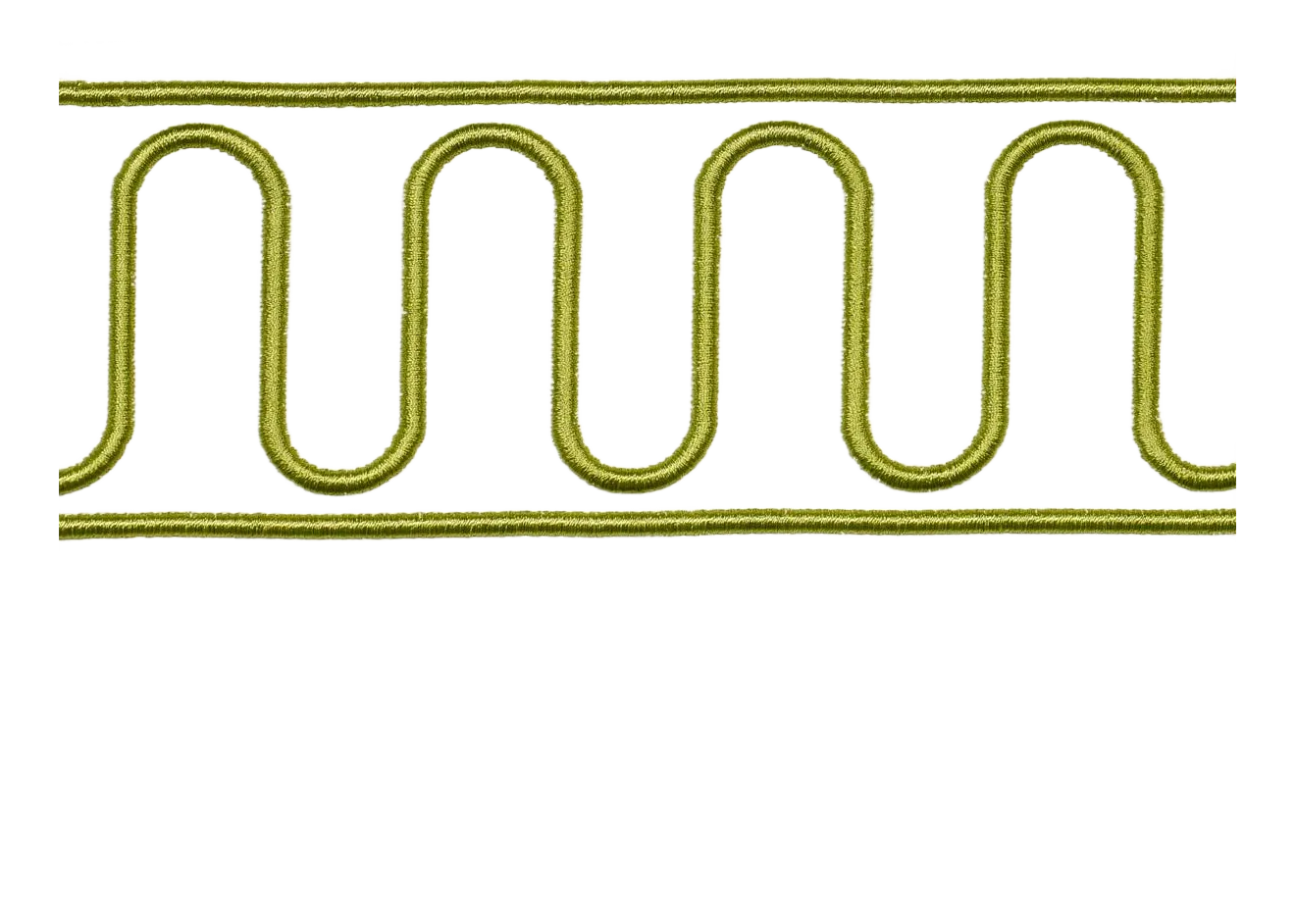 Schumacher X Paloma Contreras Royere Scroll Trim In Green | Chairish