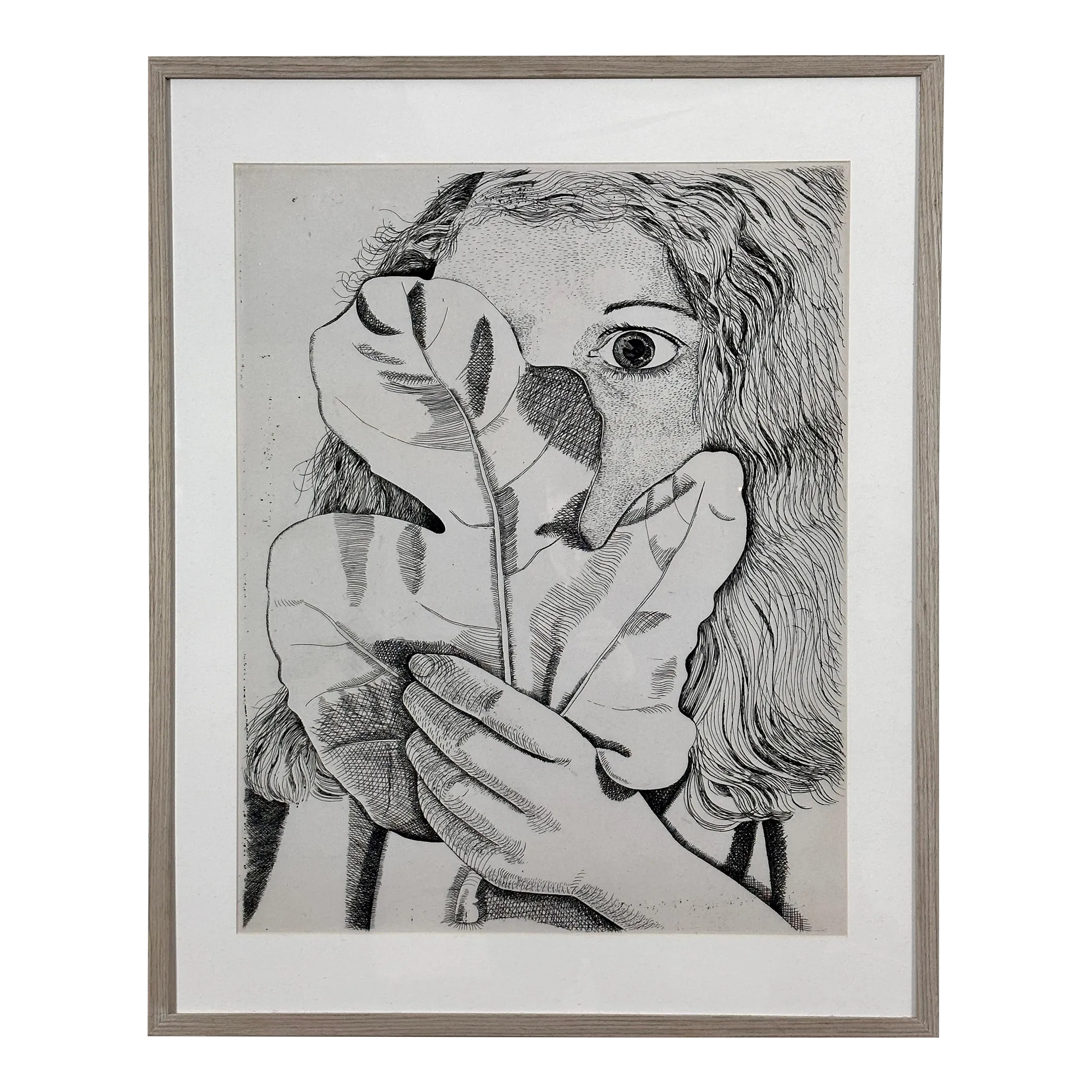 Lucian Freud - Expressionist Female Portrait Pigment Print, Framed ...