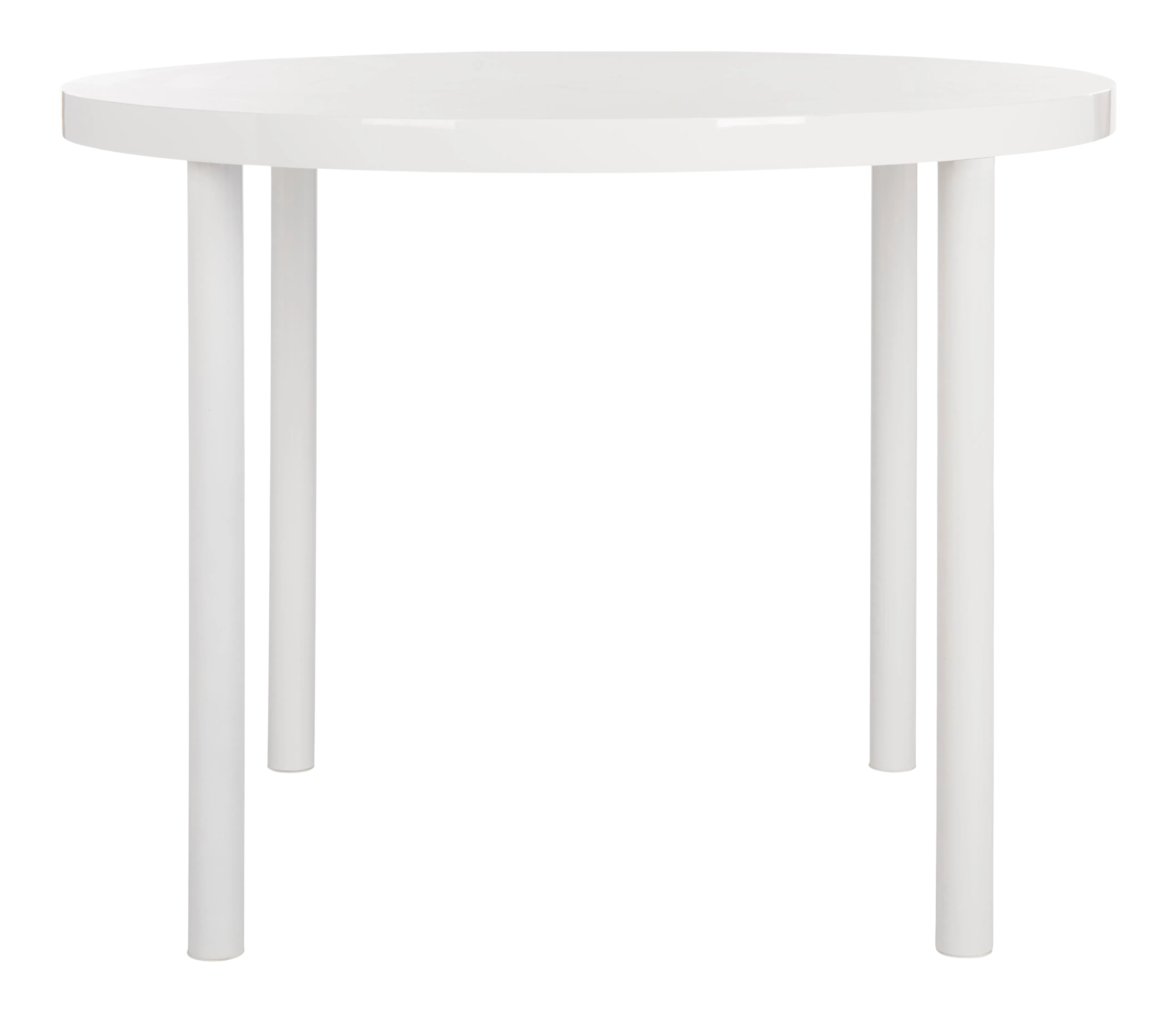 40'' Round Dining Table in White | Chairish