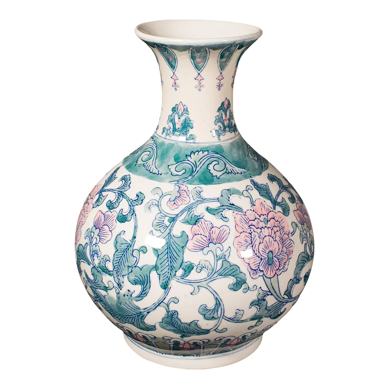 1970s Large Vintage Ceramic Baluster Vase | Chairish