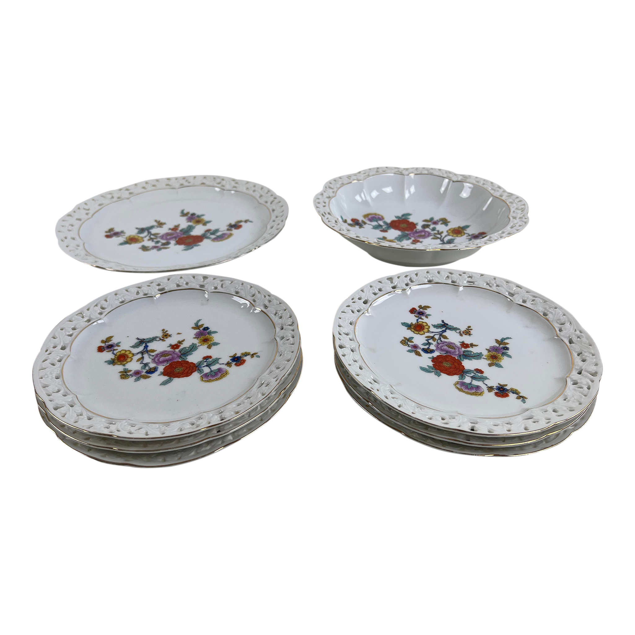 Bavaria Schumann Arzberg German Porcelain Set of 8 Pieces | Chairish