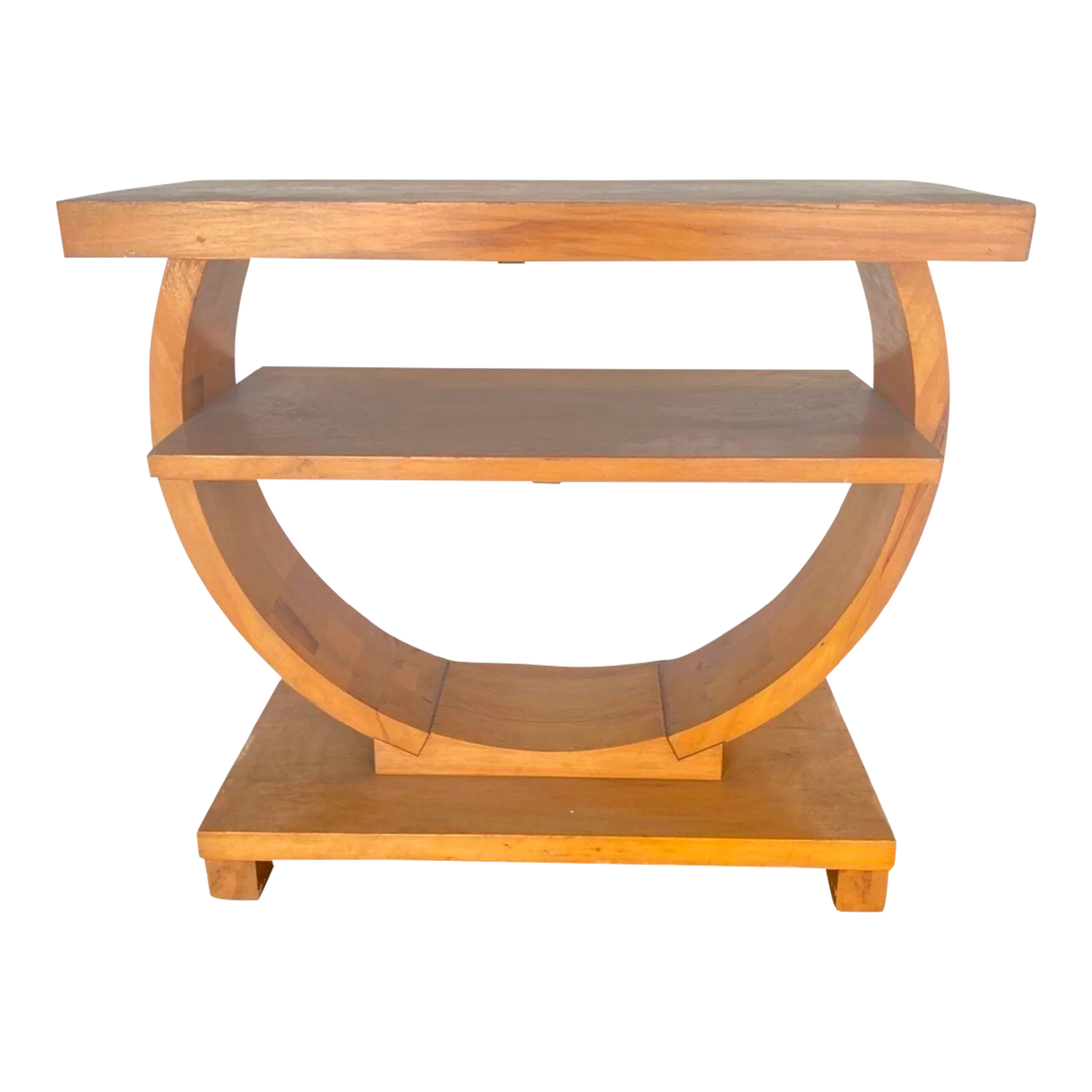 1930s Art Deco Gilbert Rohde for Brown Saltman Geometric Side Table ...