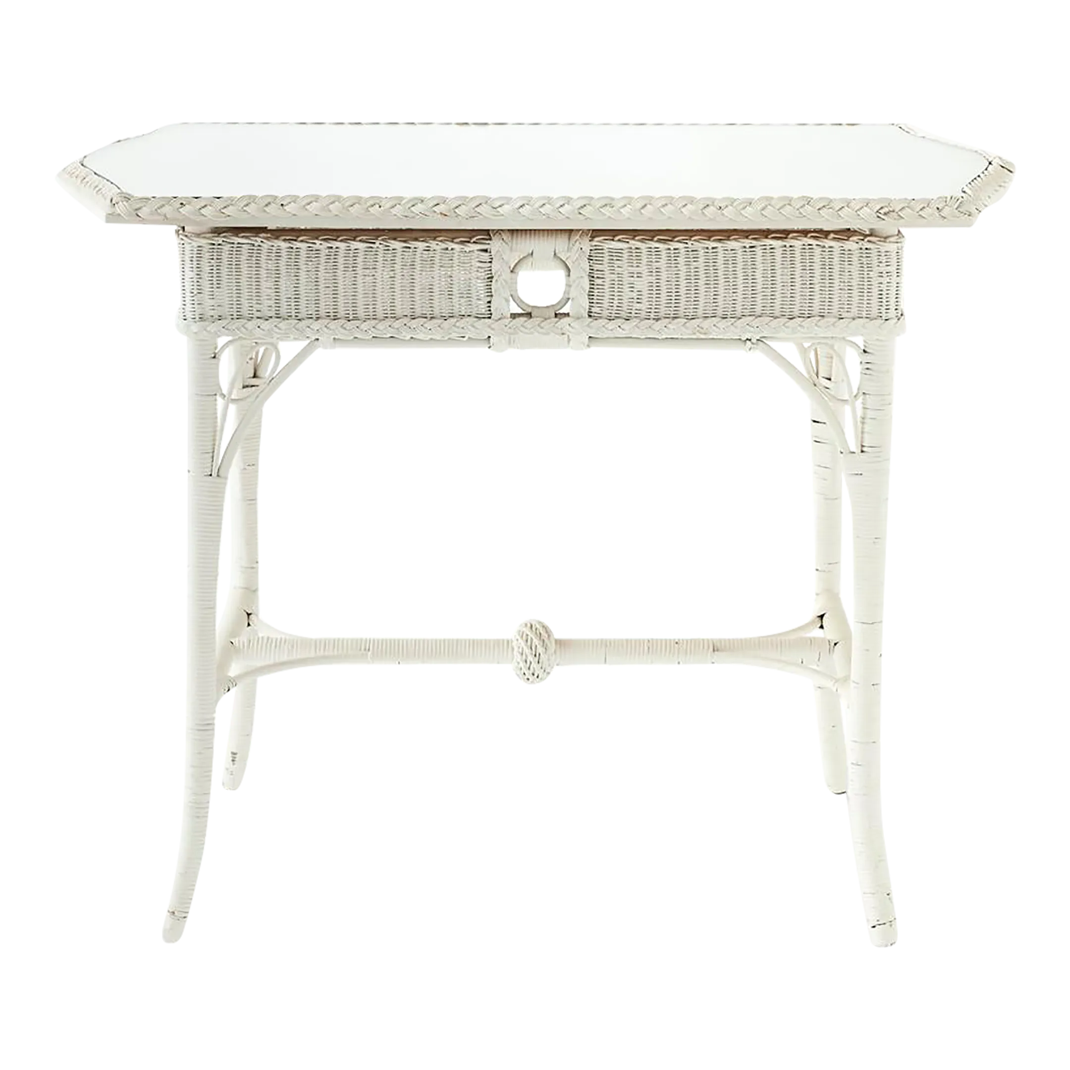 1920s Vintage Wicker Table | Chairish