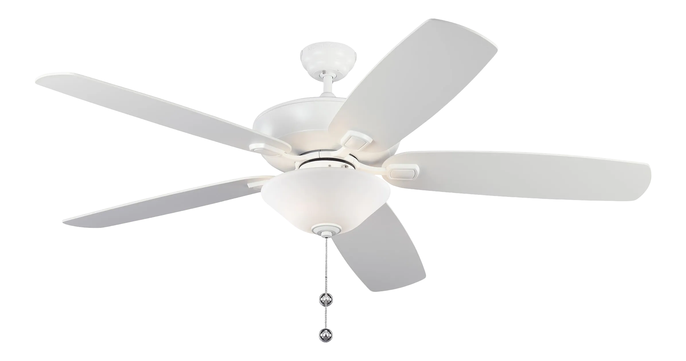 Generation Lighting 60" Colony Super Max Plus in Matte White | Chairish