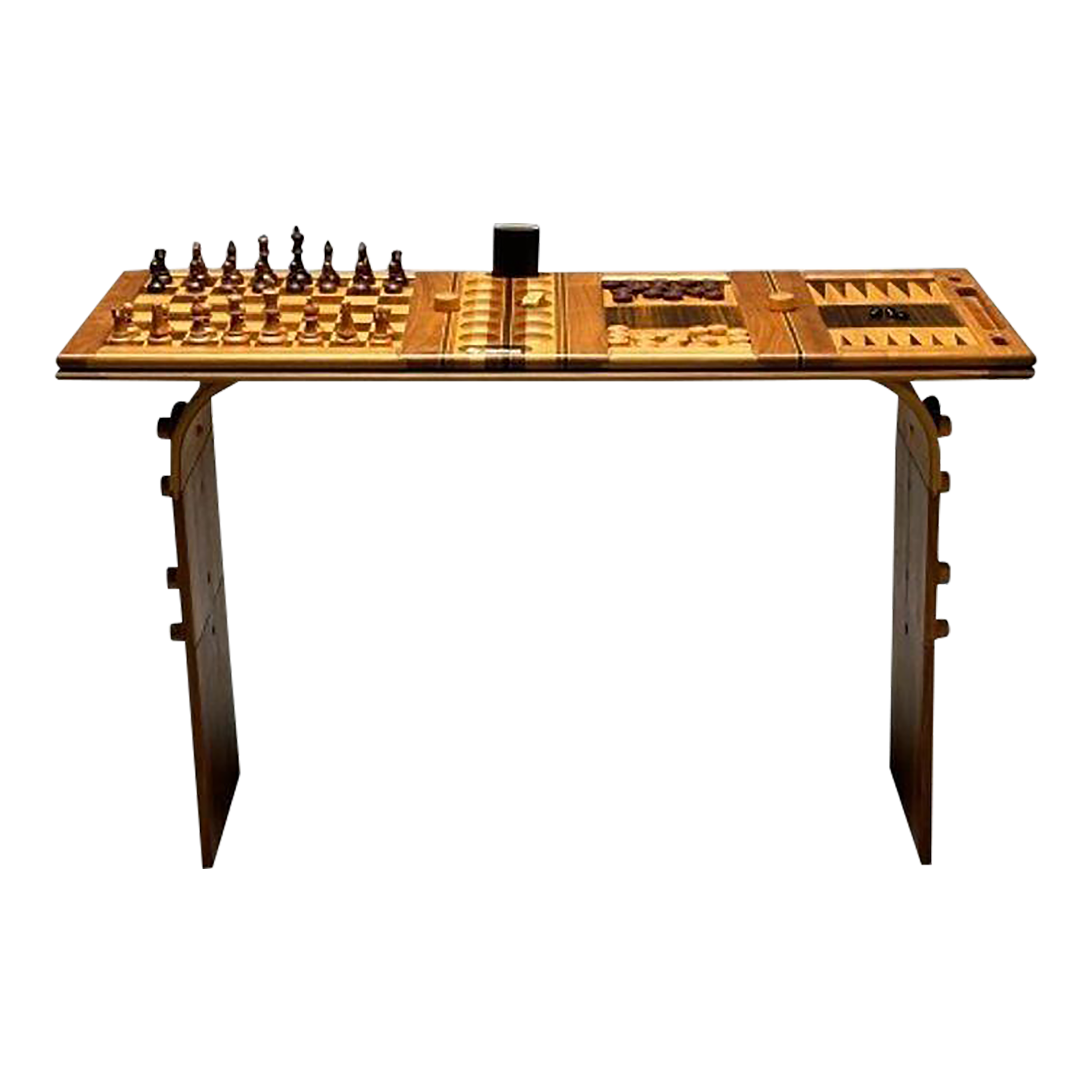 David Levy, American Studio, Mid-Century Modern, Game Table, Parquetry ...